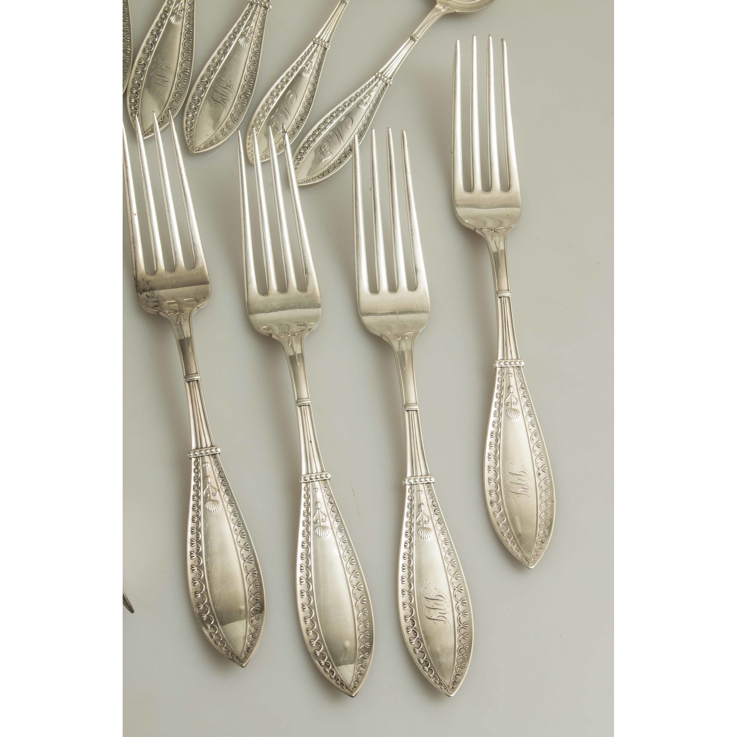 Coin Silver Flatware, Olympic Pattern | Witherell's Auction House
