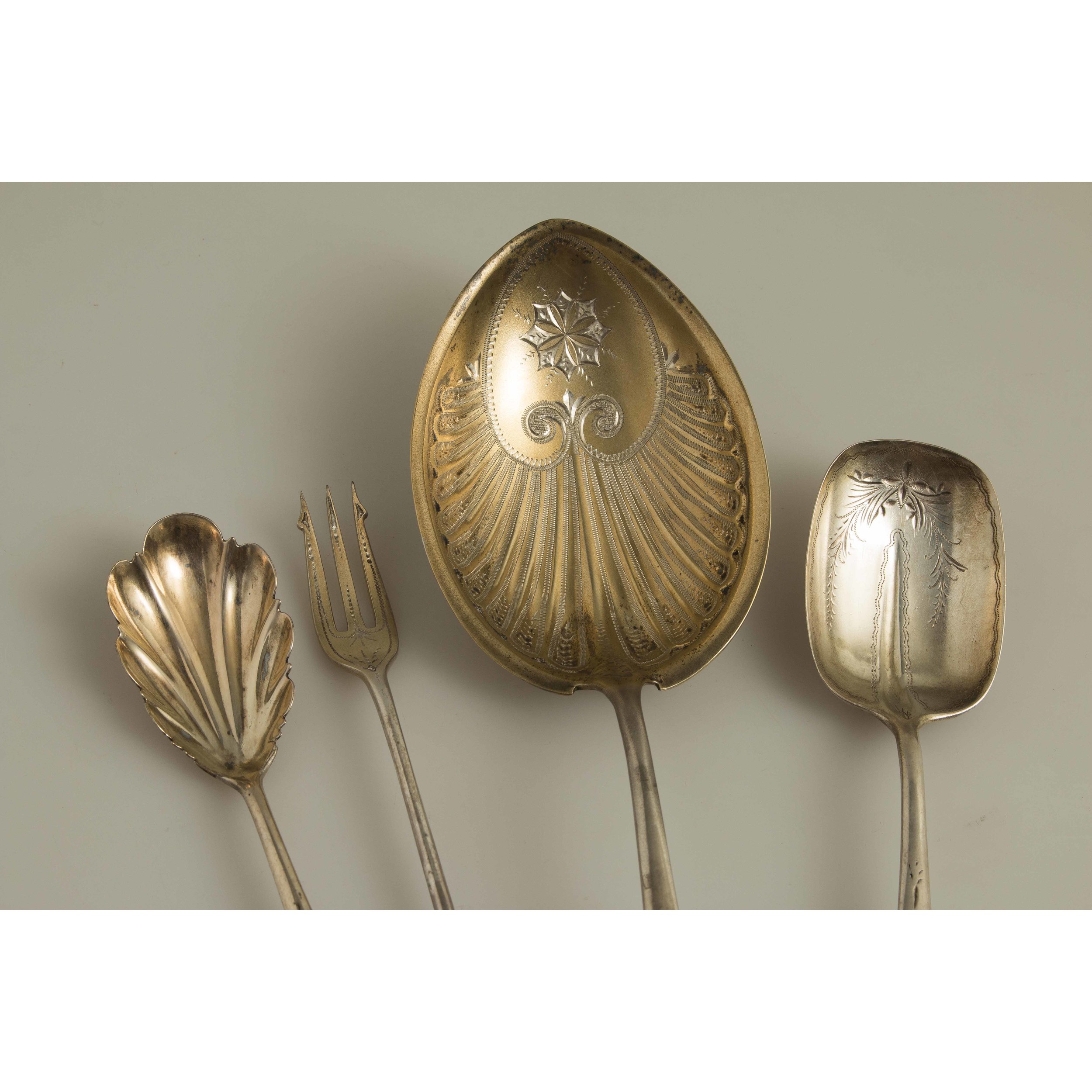 Sterling Silver Serving Pieces, Antique Wheat Engraved | Witherell's ...