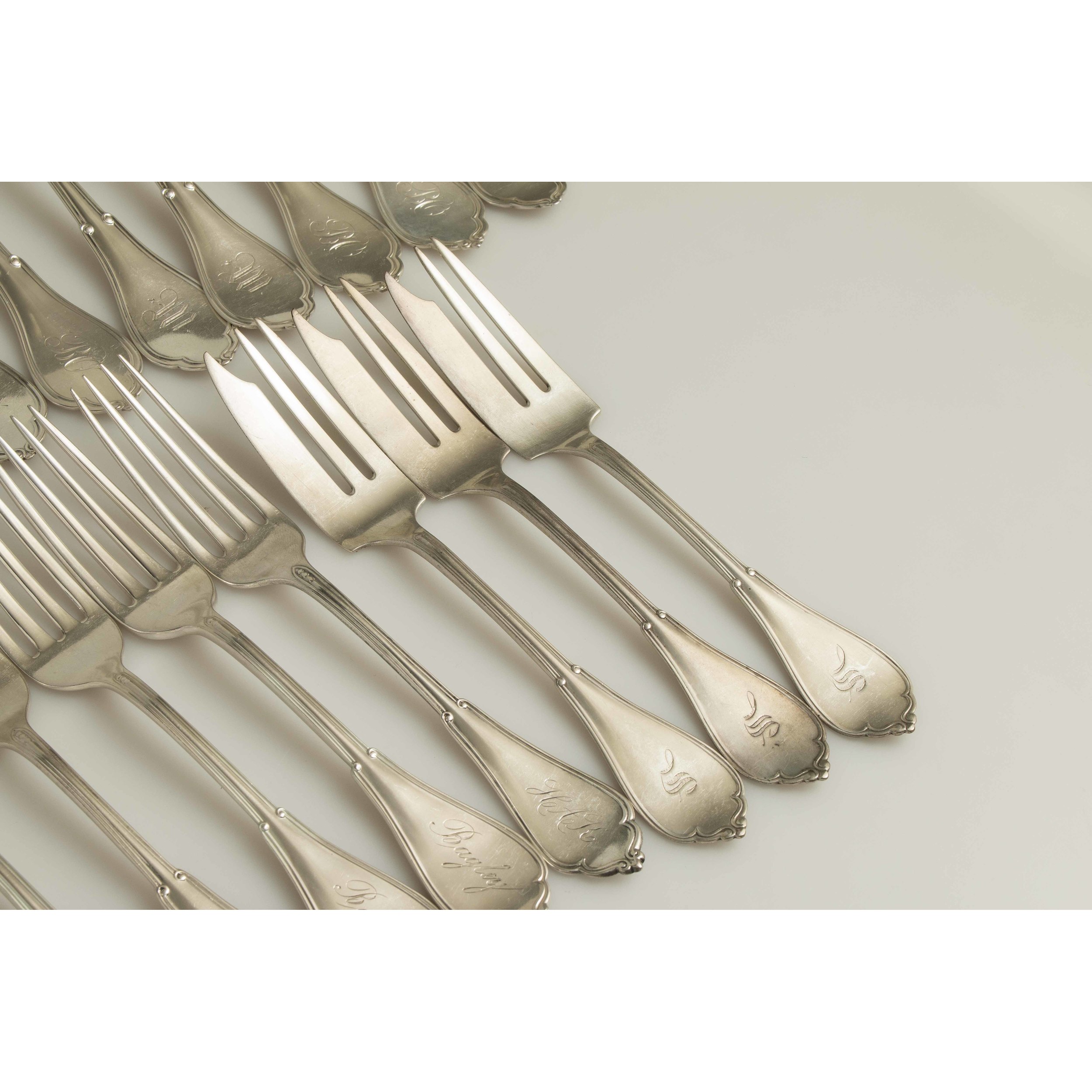 Silver Forks, Gothic Pattern | Witherell's Auction House