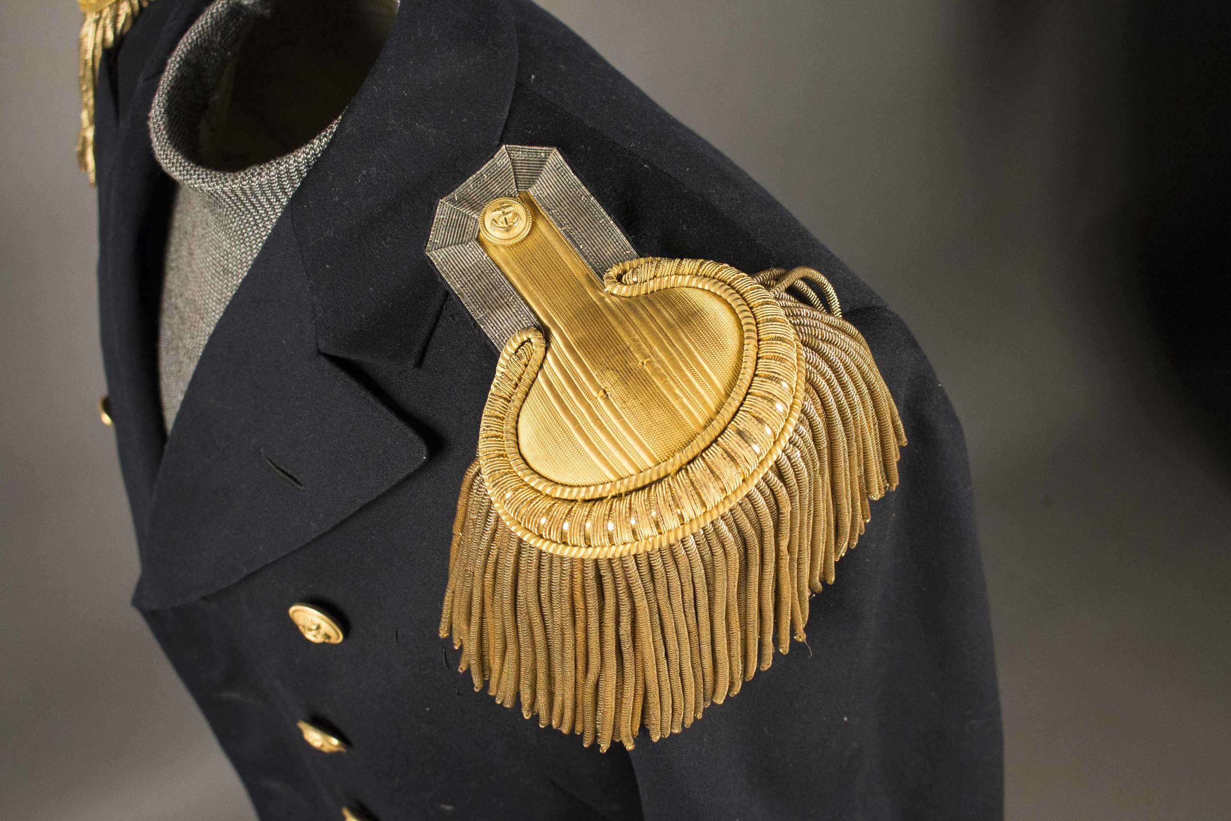 WWII German Naval Officer's Frock and Fore and Aft Hat, rank of ...