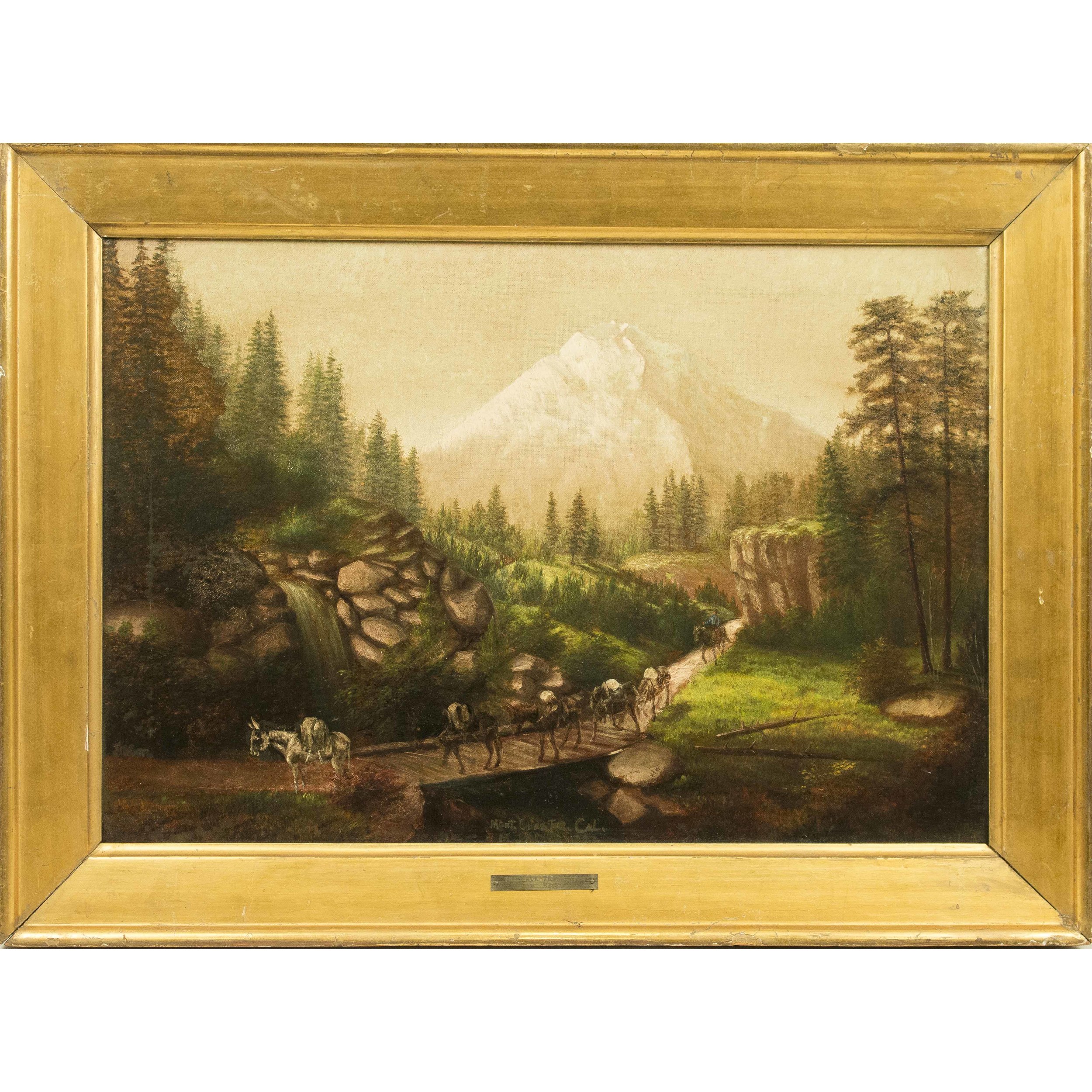 M. Hicks Painting "The Pack Trail 1852" | Witherell's Auction House