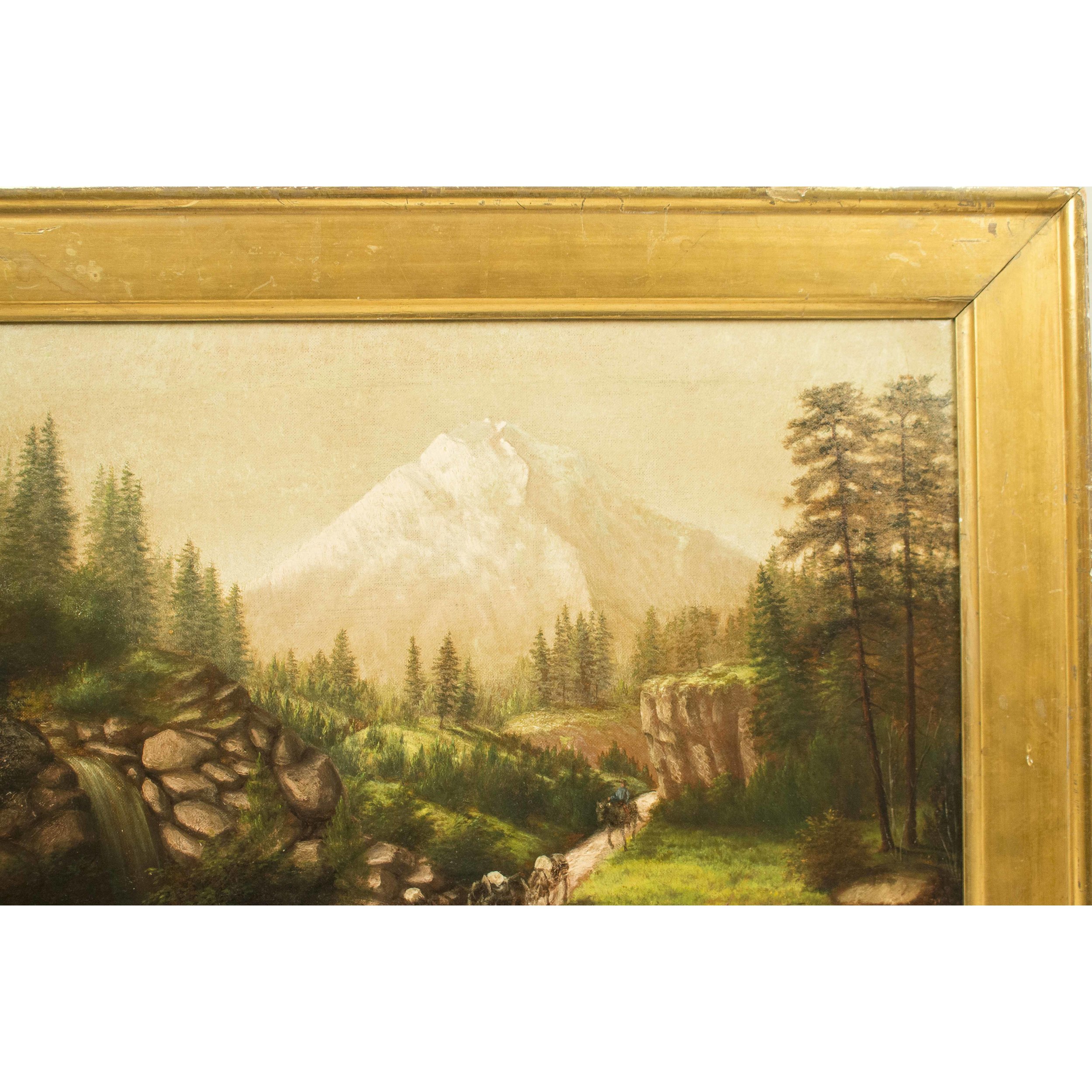 M. Hicks Painting "The Pack Trail 1852" | Witherell's Auction House