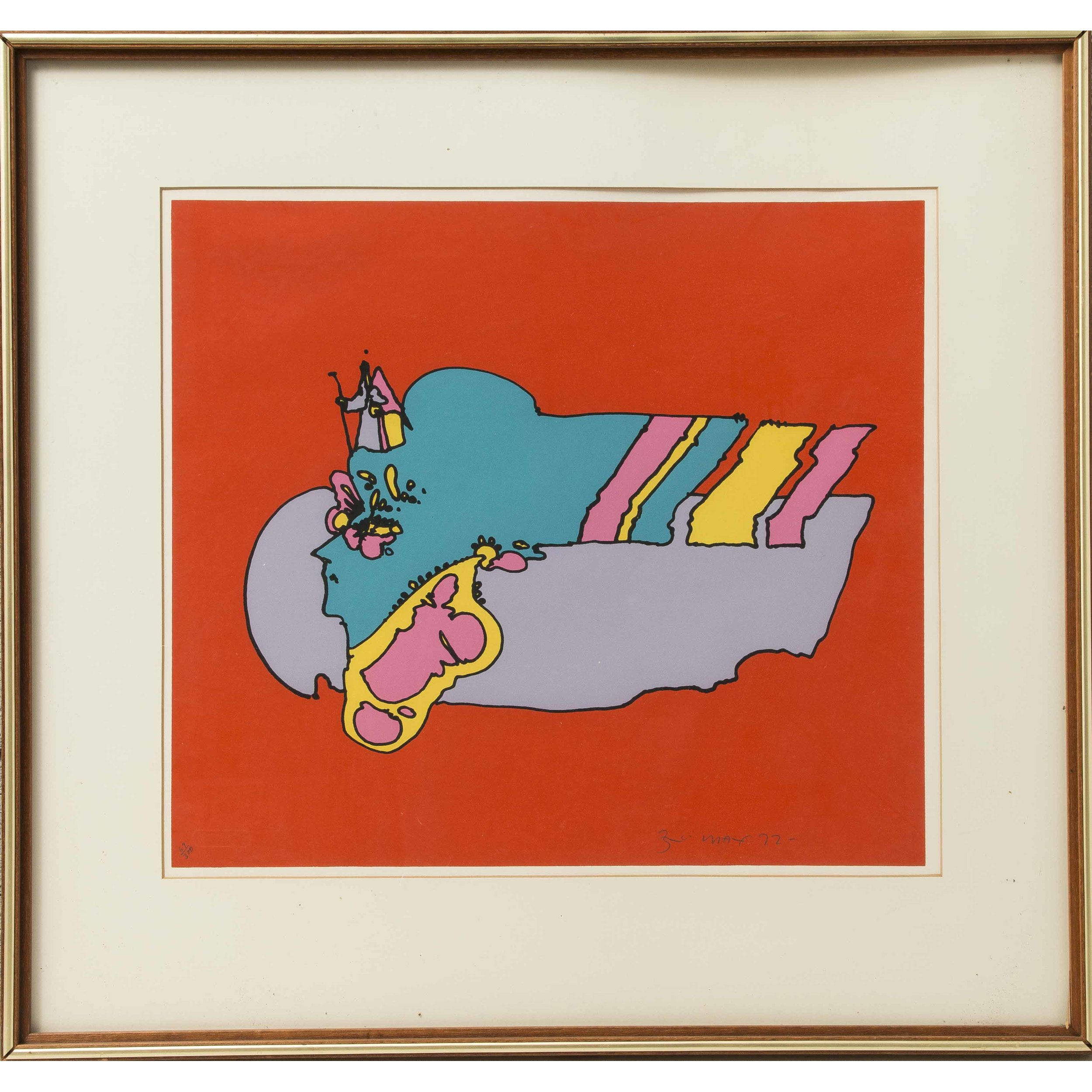 Peter Max Serigraph, "Witnessing from Above" | Witherell's Auction House