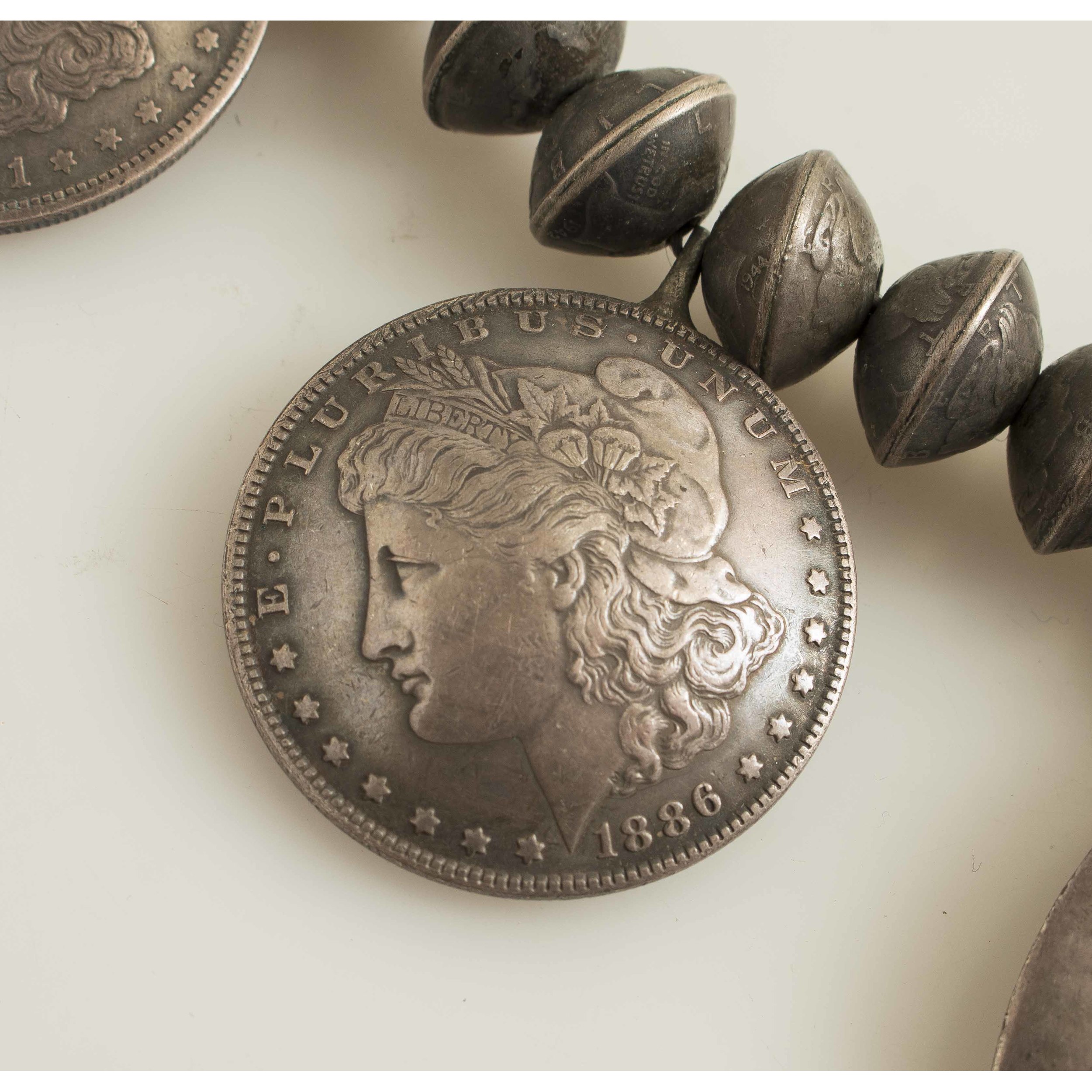 Navajo Coin Silver Necklace | Witherell's Auction House