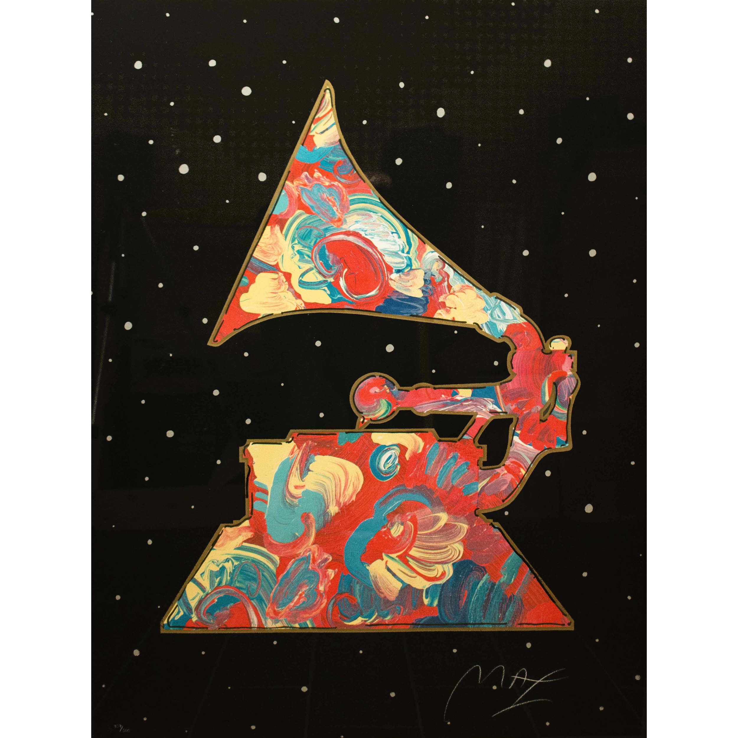 Peter Max Serigraph, "Grammy 91" | Witherell's Auction House
