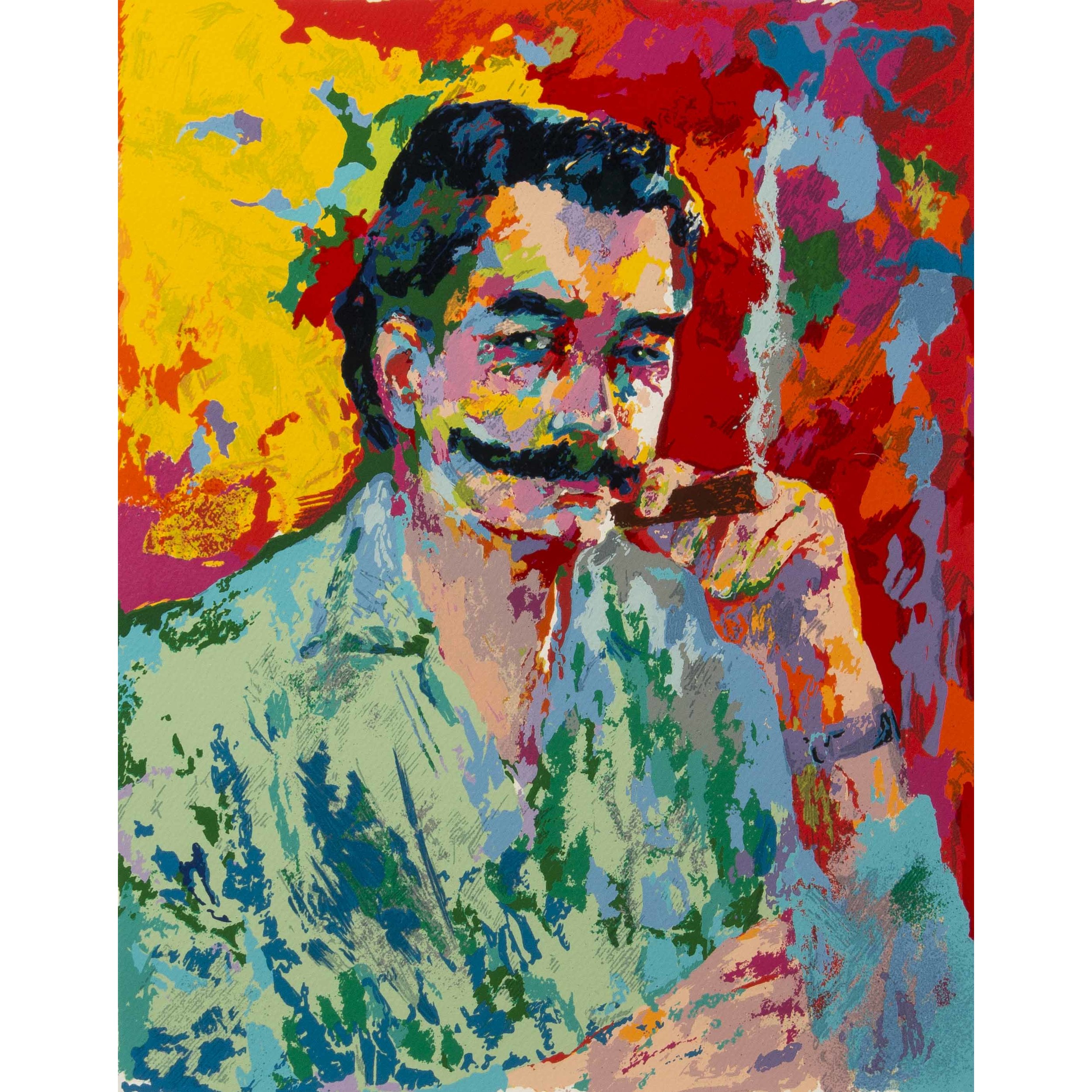 Leroy Neiman Serigraph "Self Portrait" | Witherell's Auction House