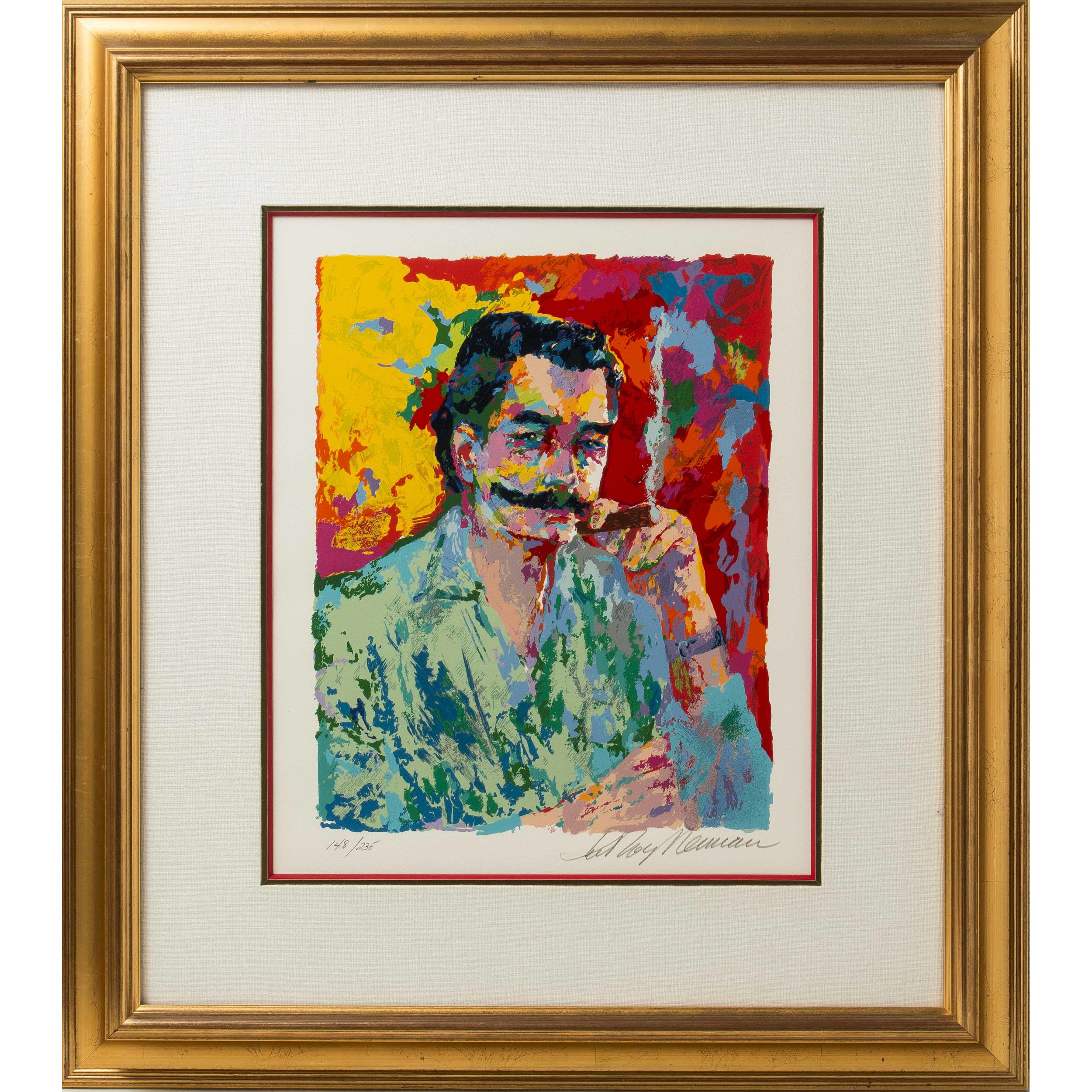 Leroy Neiman Serigraph "Self Portrait" | Witherell's Auction House