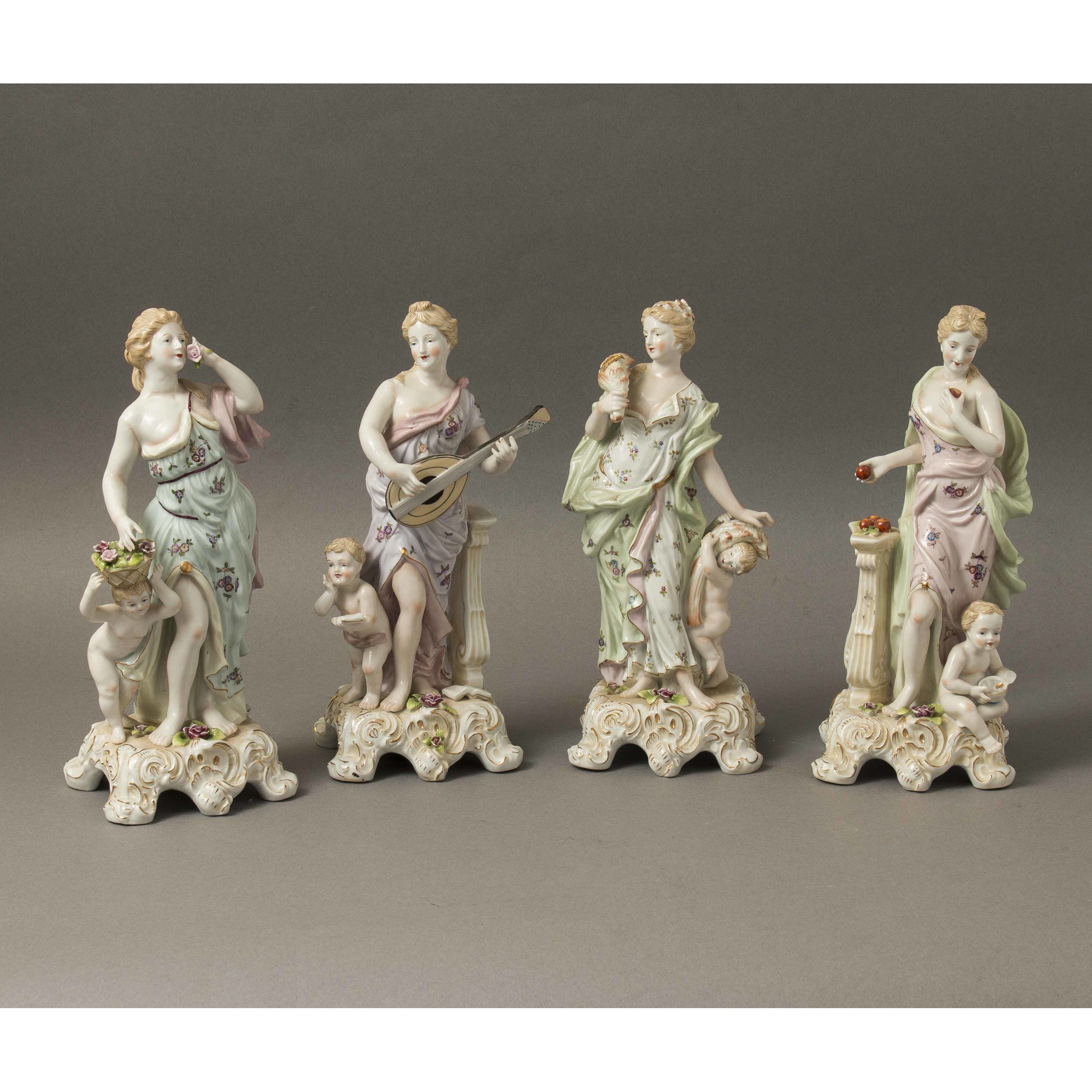 Four Porcelain Figurines | Witherell's Auction House