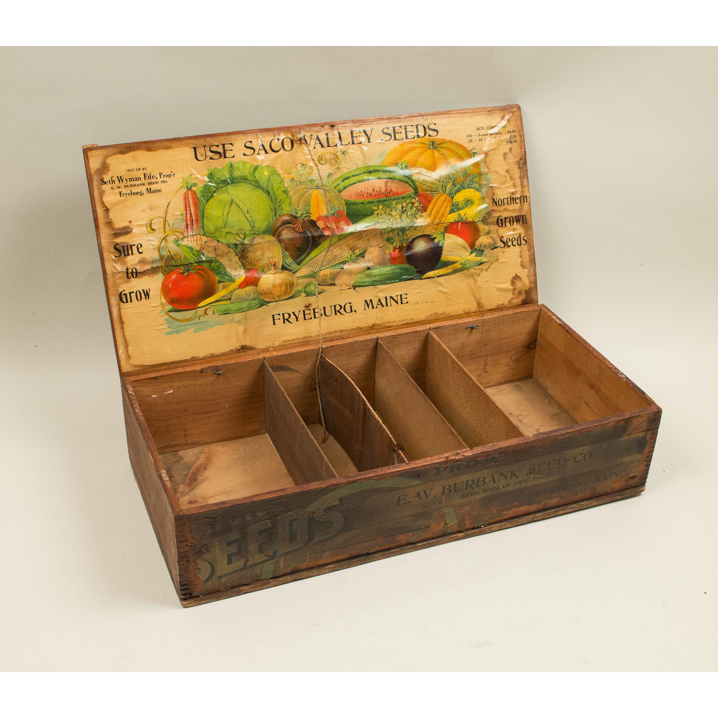 Two Vegetable and Flower Seed Boxes | Witherell's Auction House