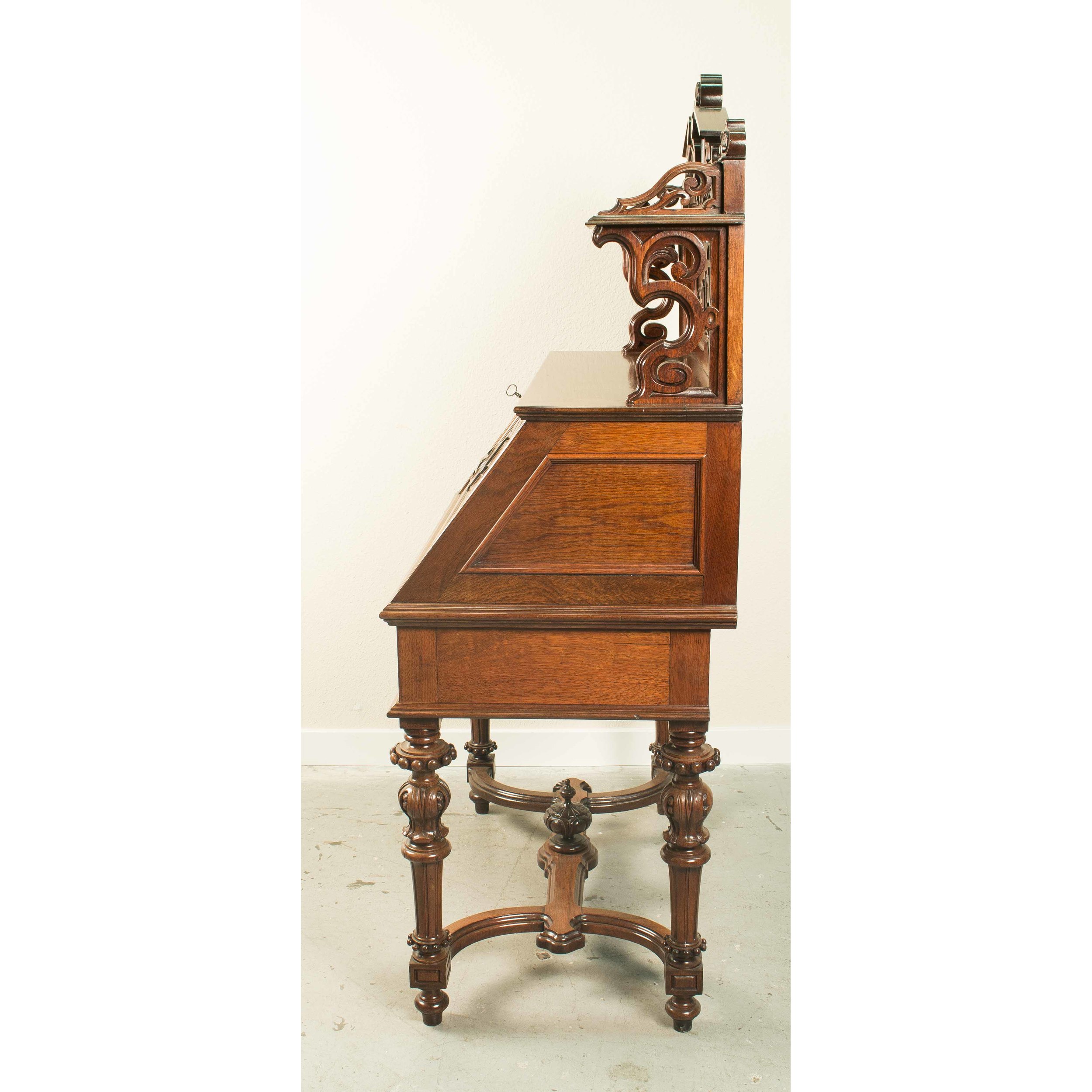 American Victorian Slant Front Desk | Witherell's Auction House