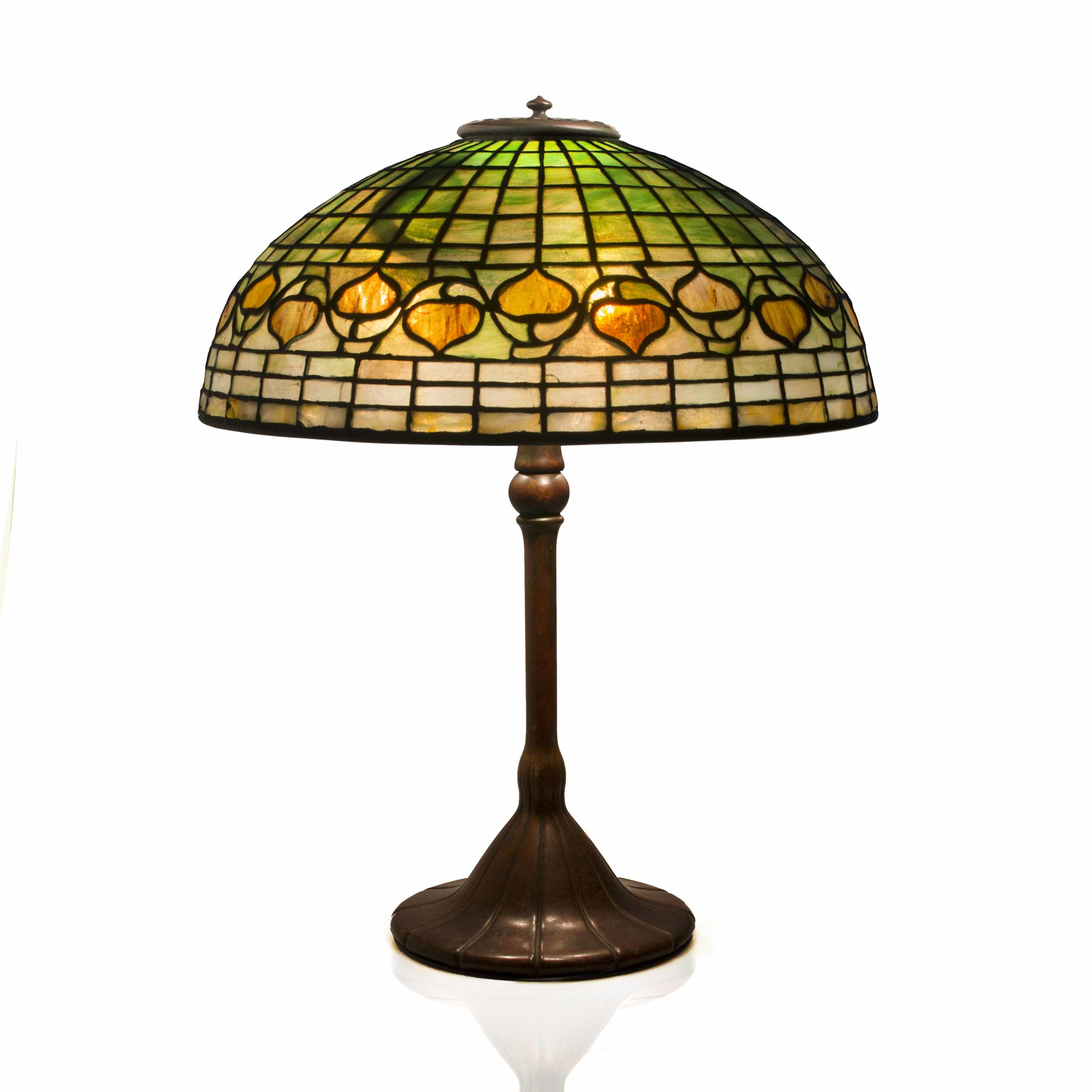 Tiffany Studios Leaded Glass and Bronze Acorn Table Lamp | Witherell's ...