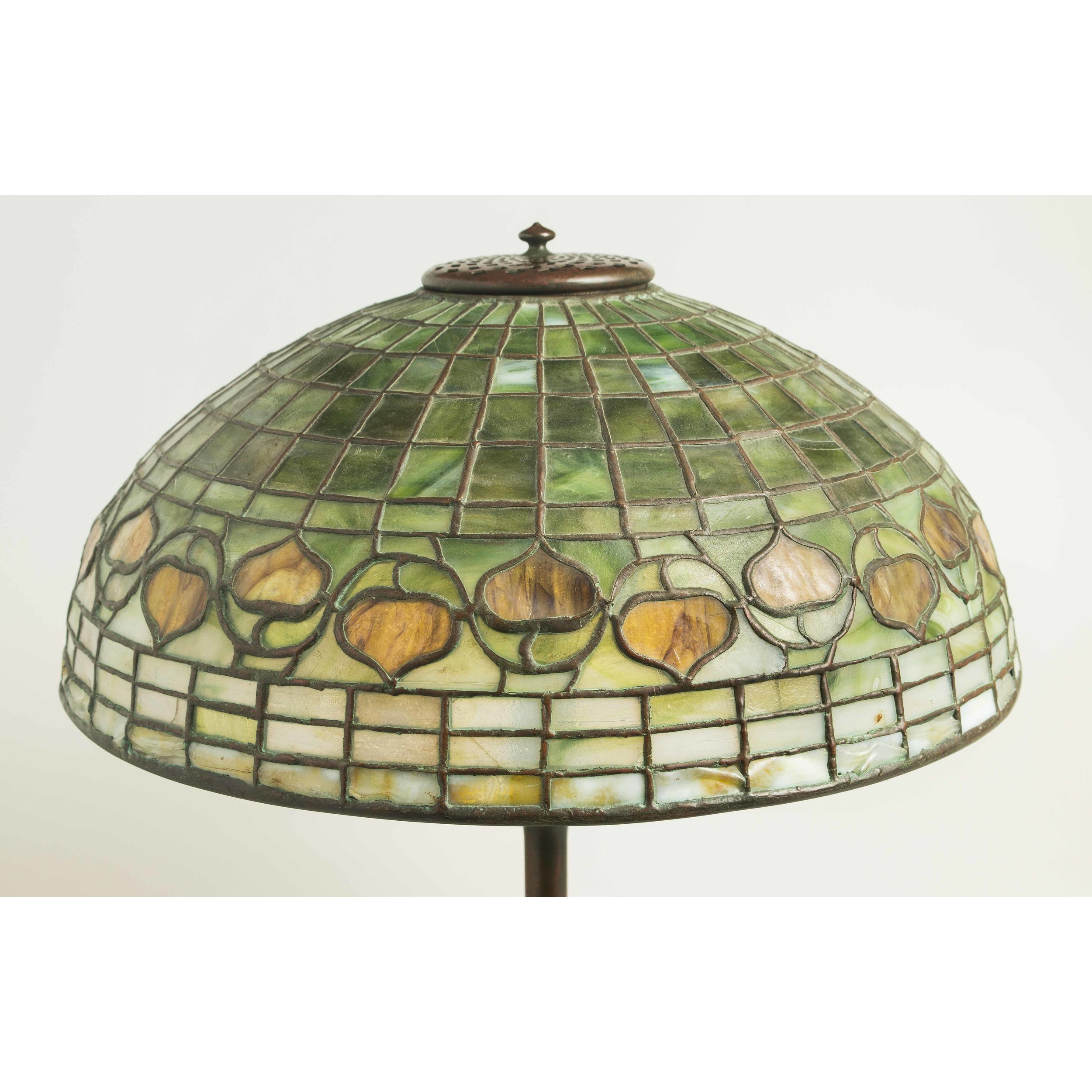 Tiffany Studios Leaded Glass and Bronze Acorn Table Lamp | Witherell's ...