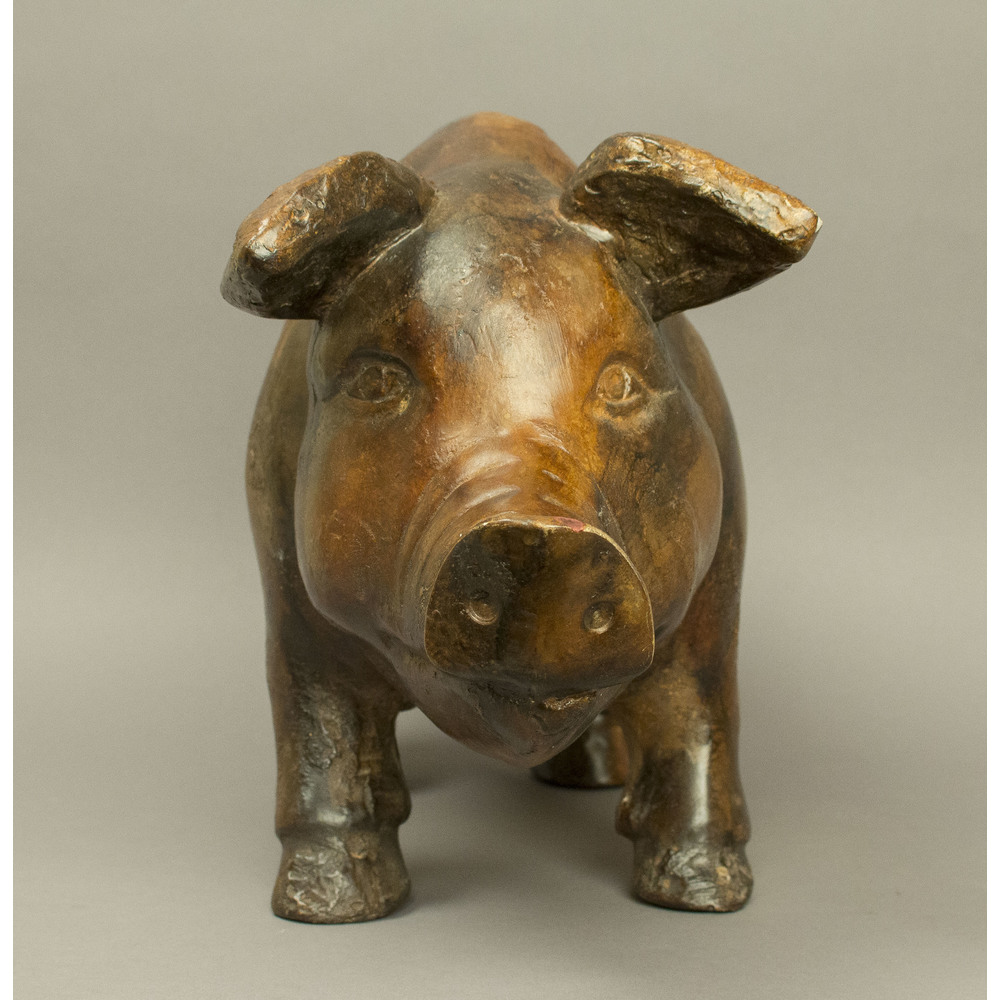 Large Decorative Plaster Pig | Witherell's Auction House