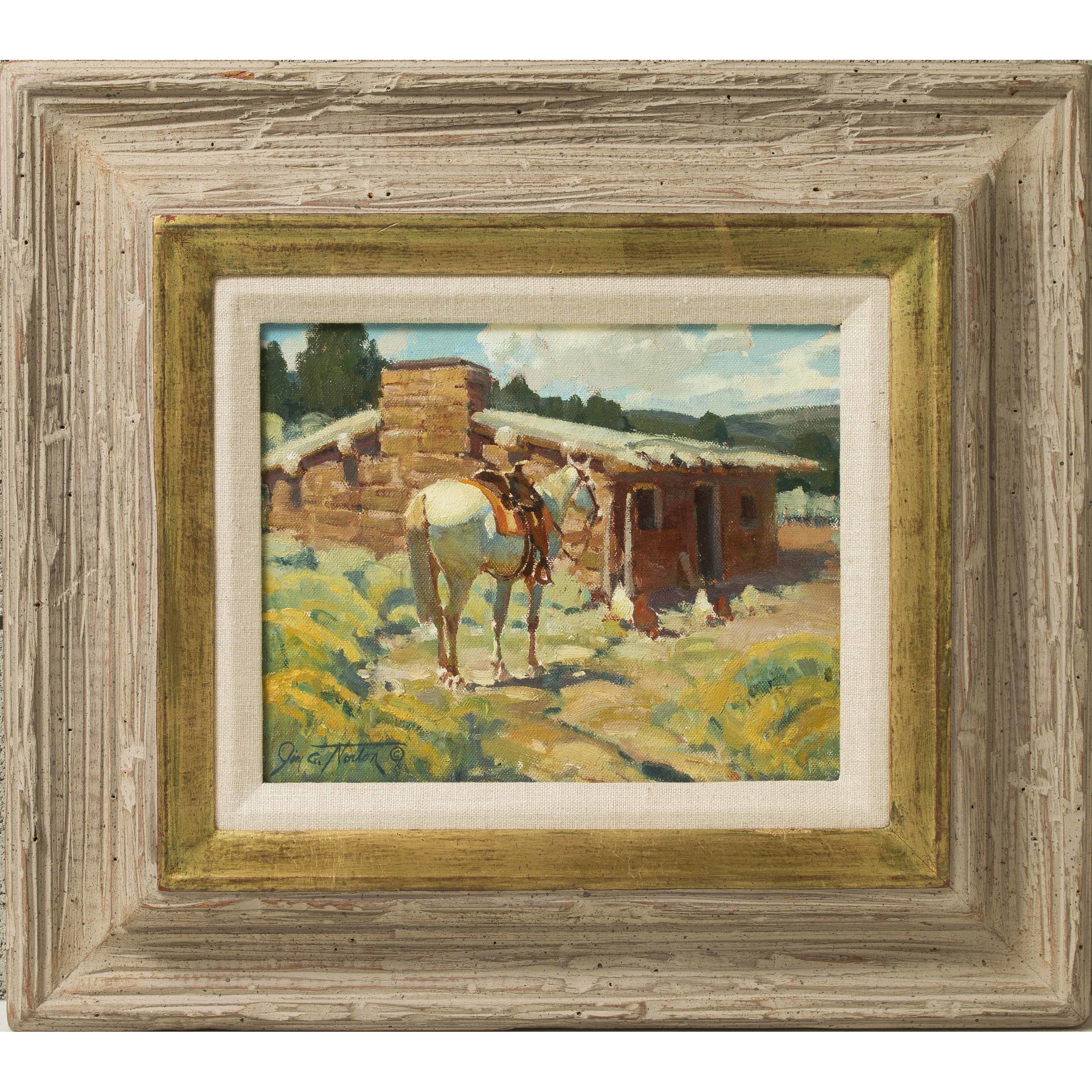 Jim Norton Painting, "At The Homestead, 1983" | Witherell's Auction House