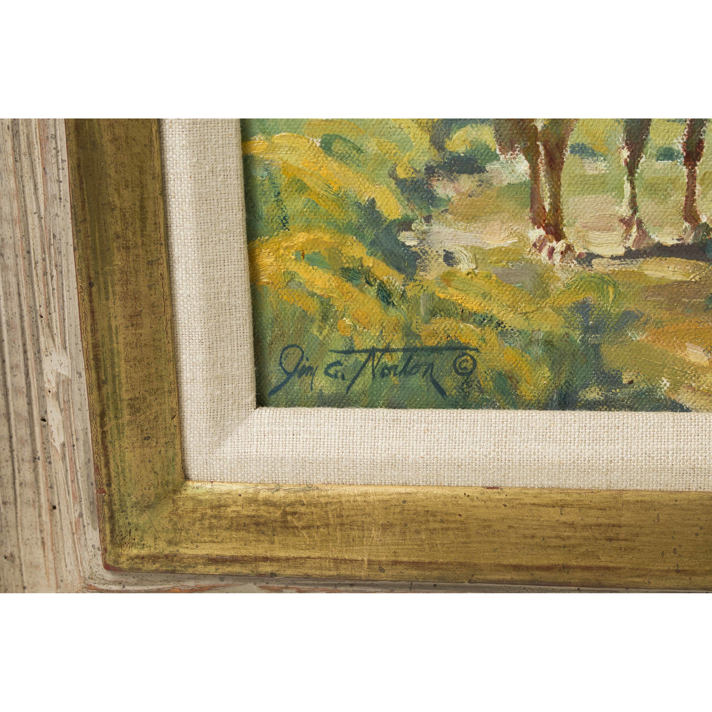 Jim Norton Painting, "At The Homestead, 1983" | Witherell's Auction House