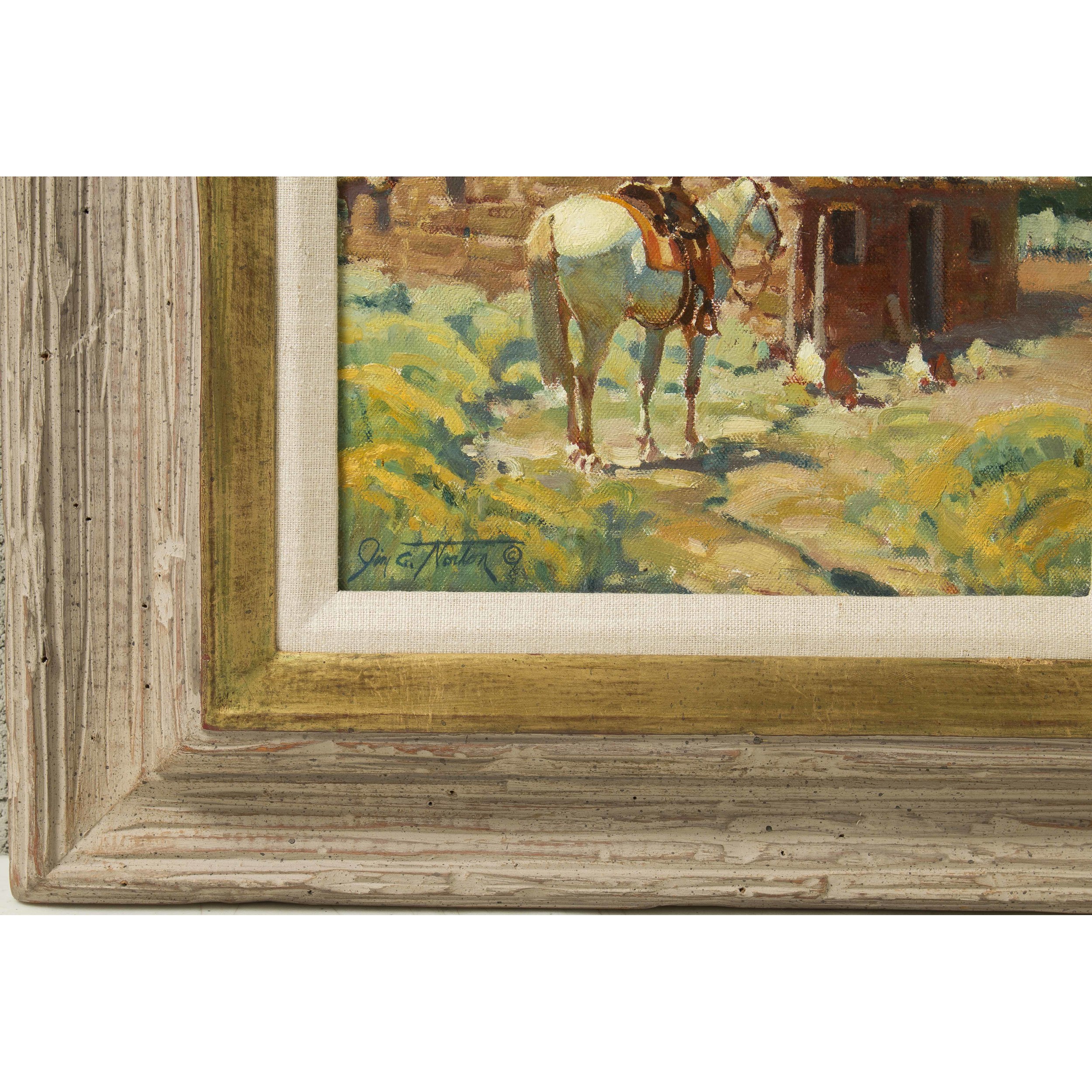 Jim Norton Painting, "At The Homestead, 1983" | Witherell's Auction House