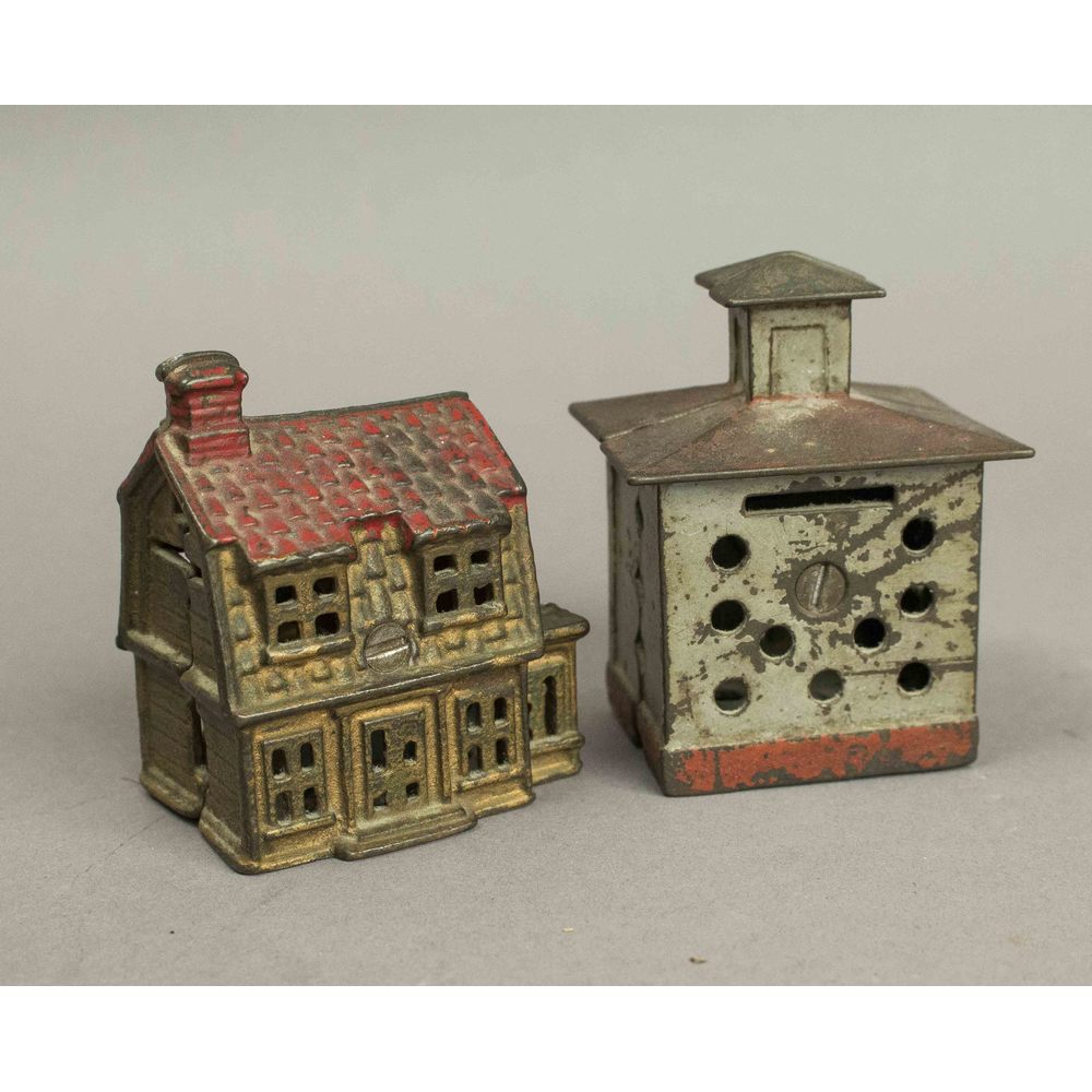 4 Cast Iron Still Banks | Witherell's Auction House