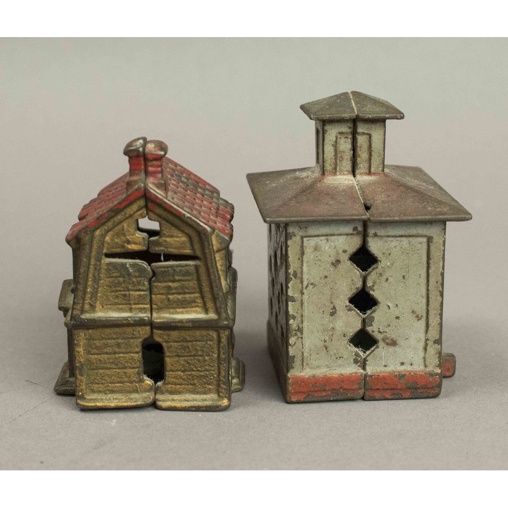 4 Cast Iron Still Banks | Witherell's Auction House