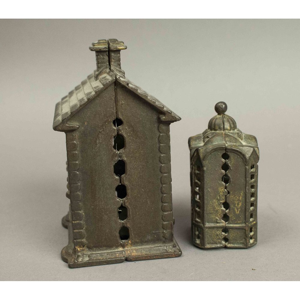 4 Cast Iron Still Banks | Witherell's Auction House
