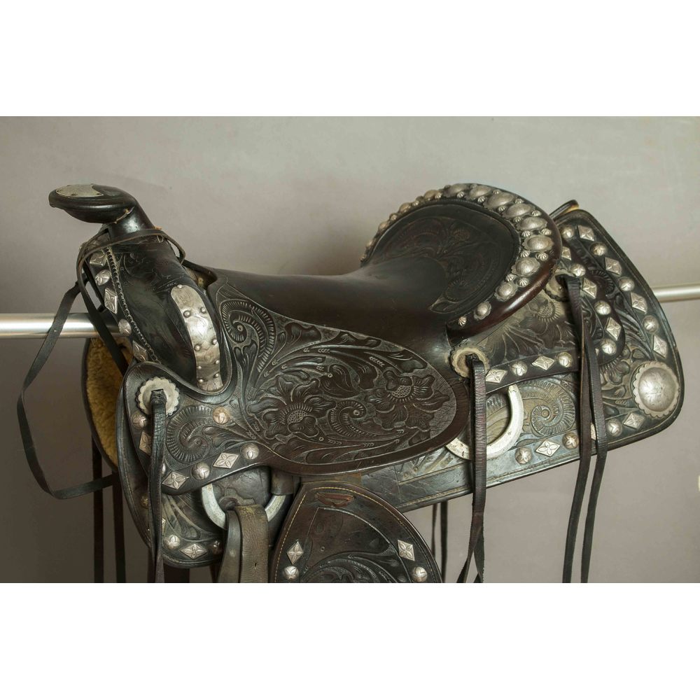 Silver Mounted Saddle | Witherell's Auction House