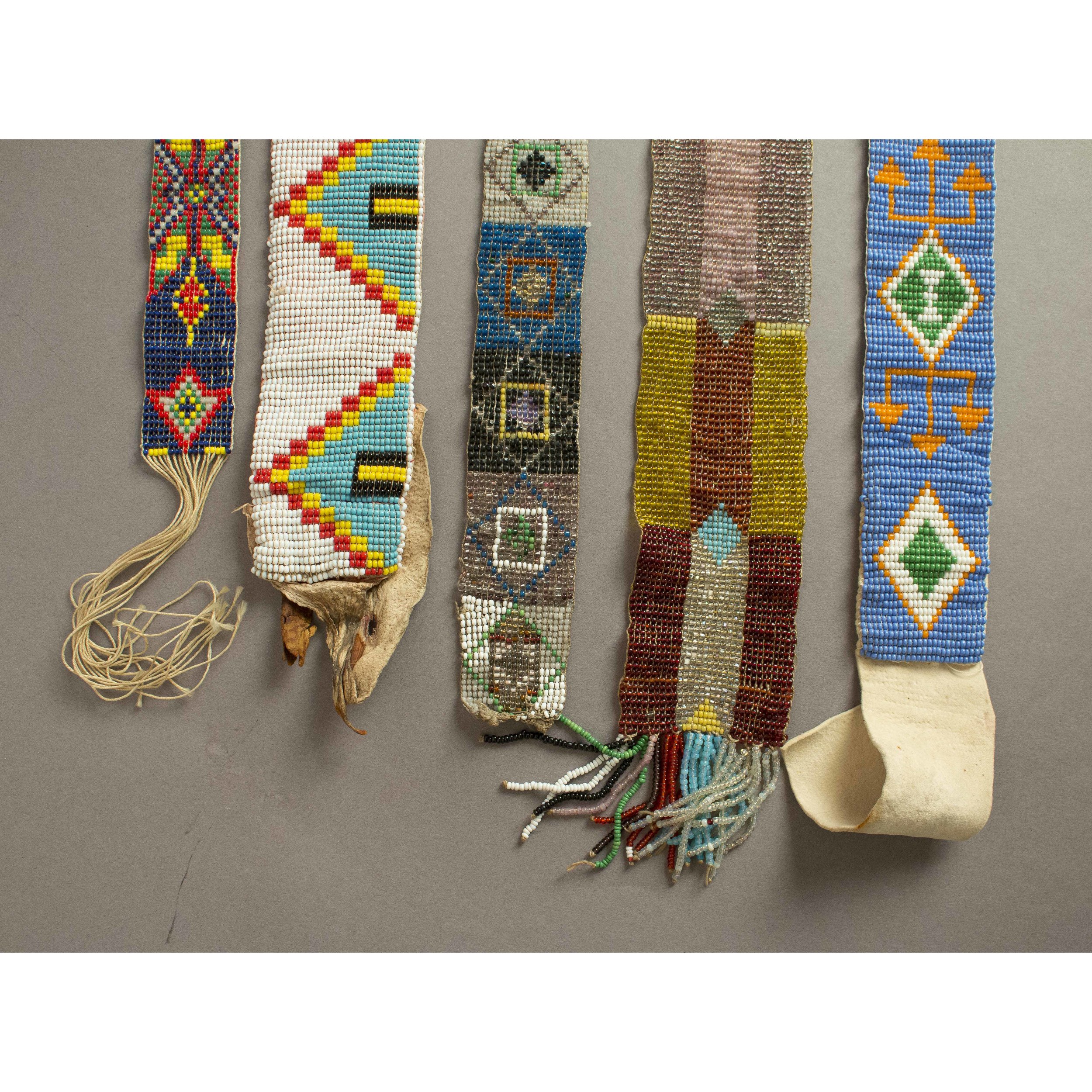 Five Native American Beaded Belts | Witherell's Auction House