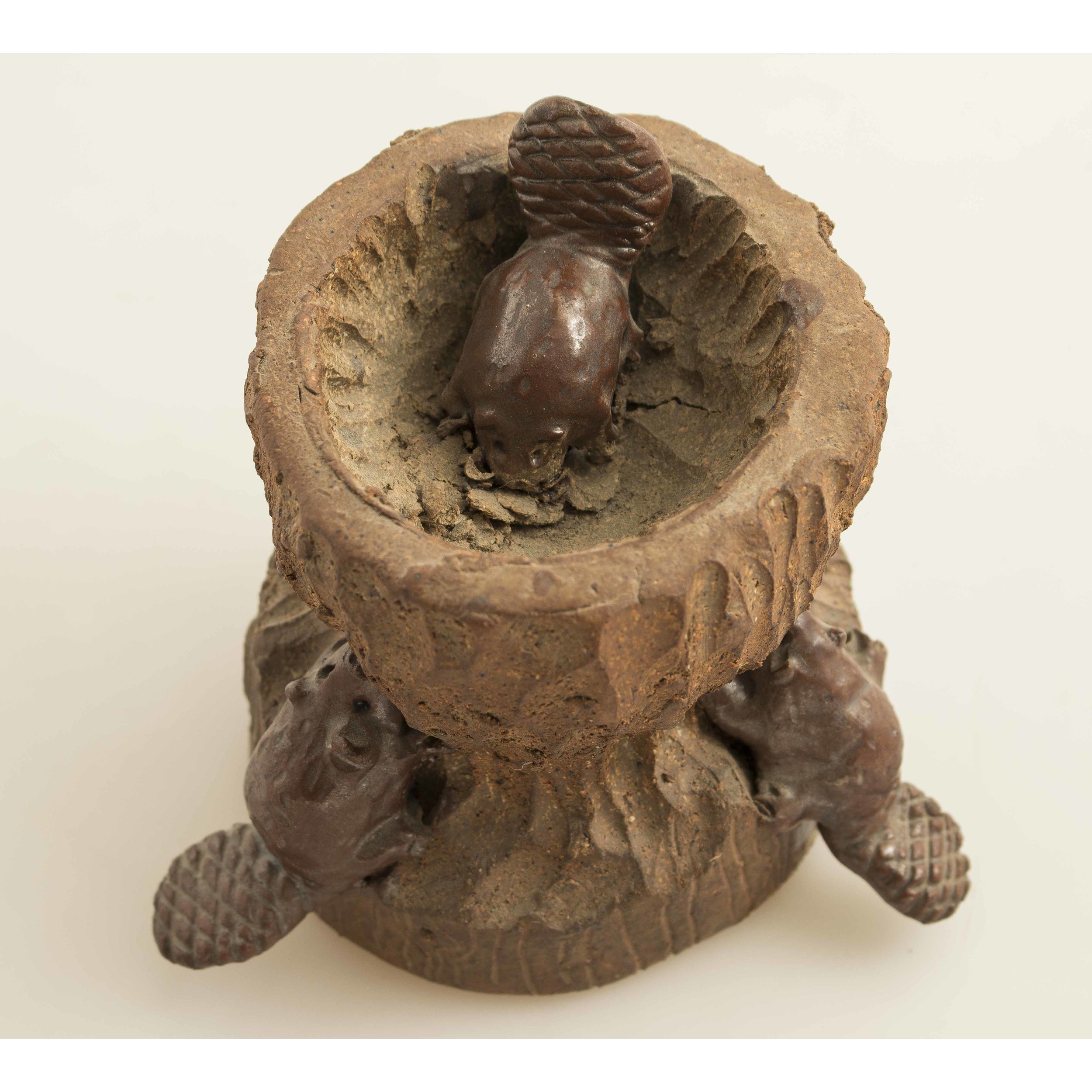 David Gilhooly (California, 1943-2013) Ceramic Beaver Sculpture ...