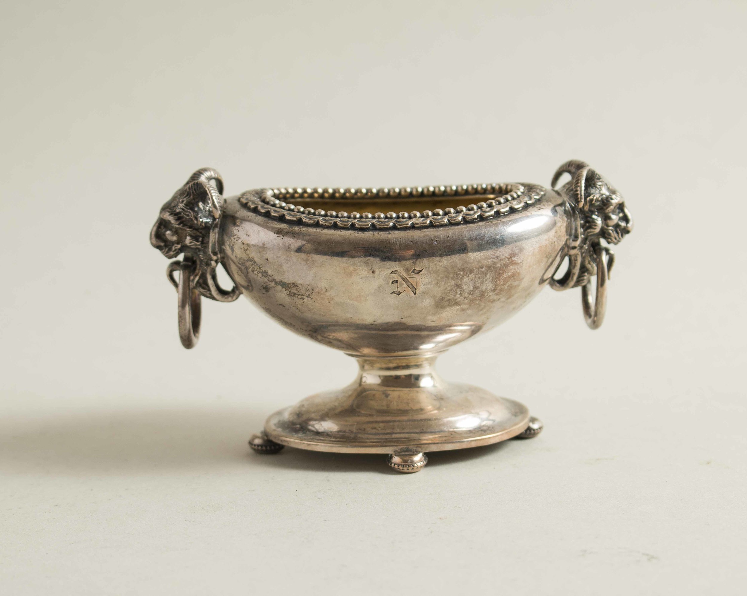 Three Figural Sterling Silver Salt Cellars, George Sharp | Witherell's ...