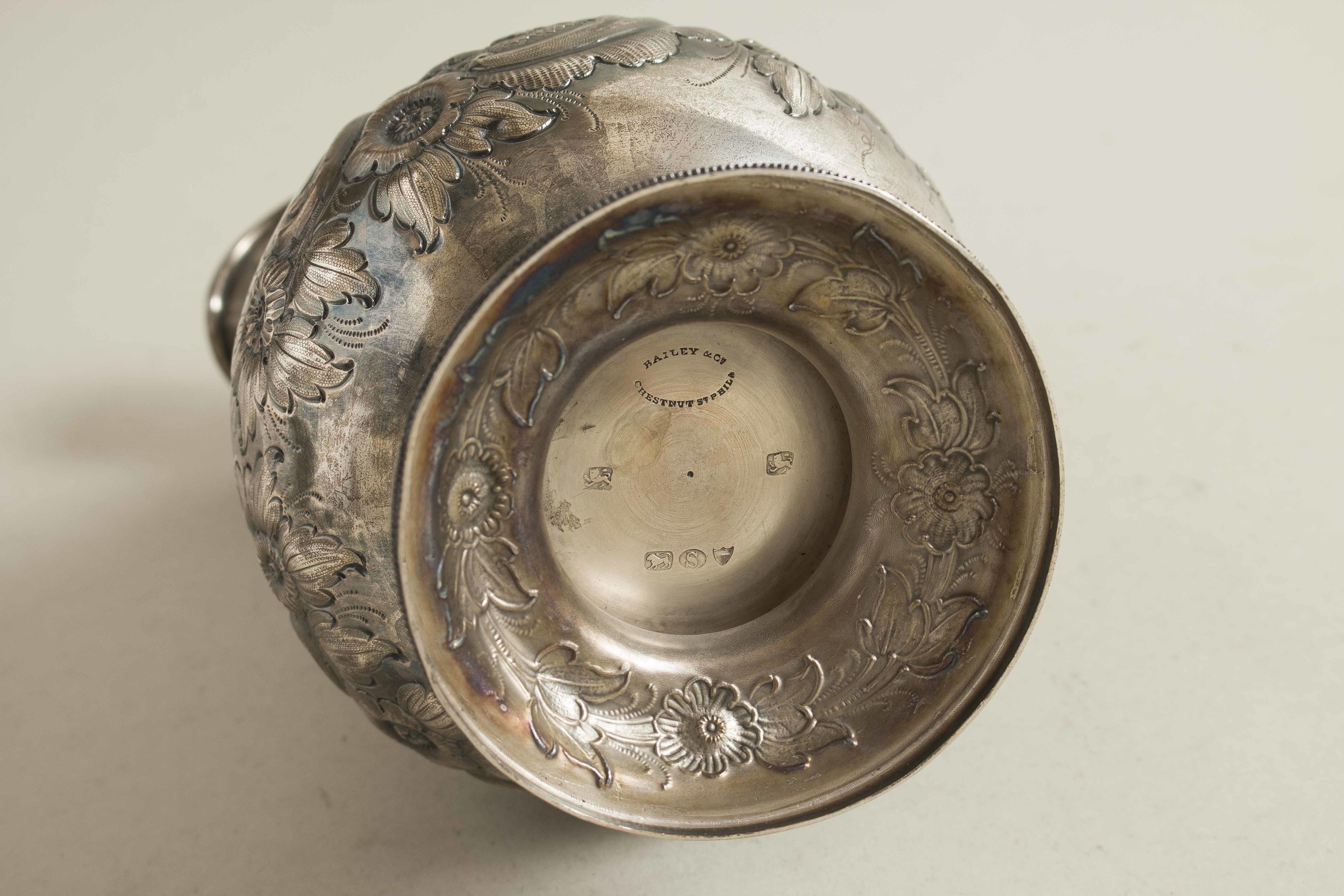George Sharp Silver Pitcher for Bailey & Co | Witherell's Auction House