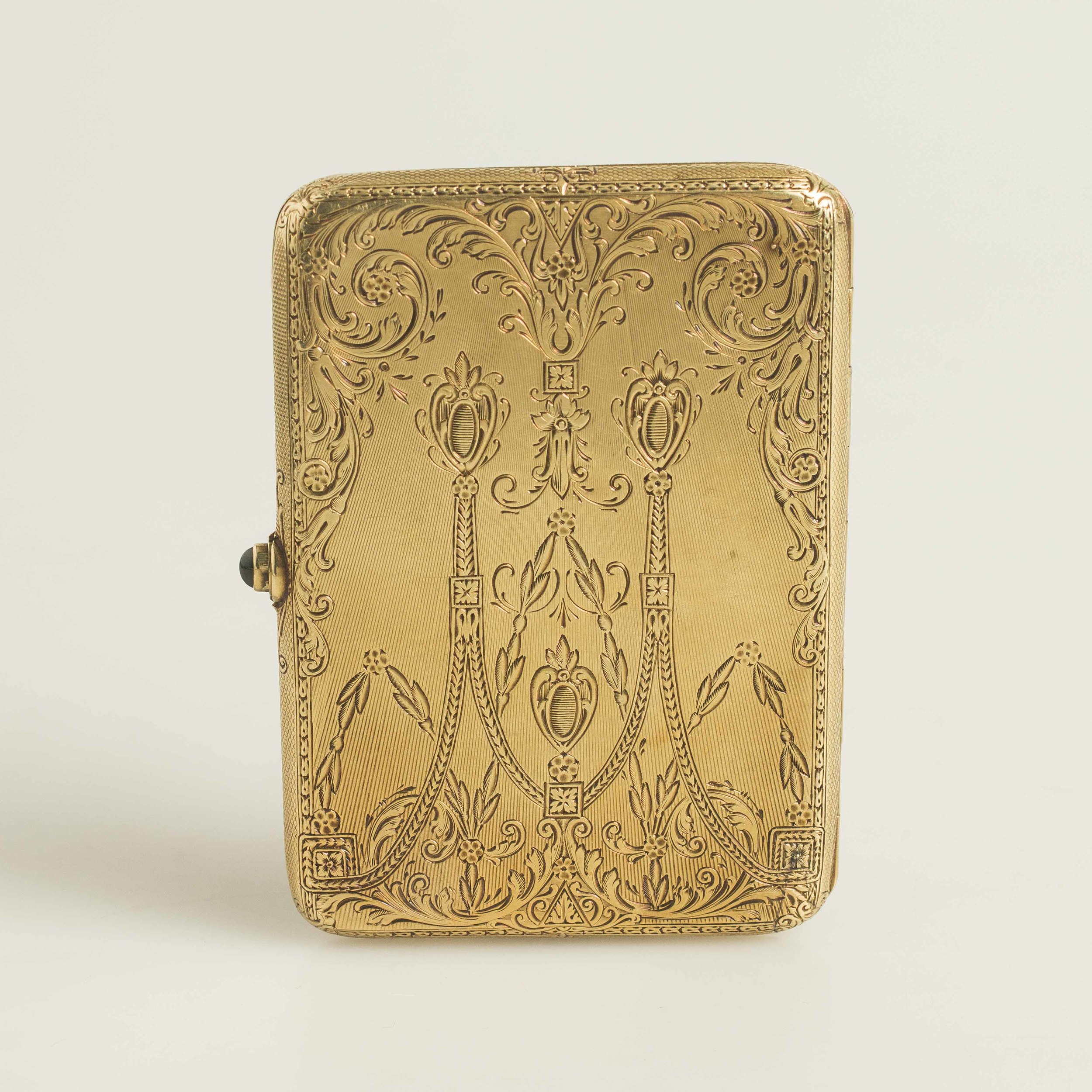 Diamond Sapphire 14k Gold Cigarette Case | Witherell's Auction House