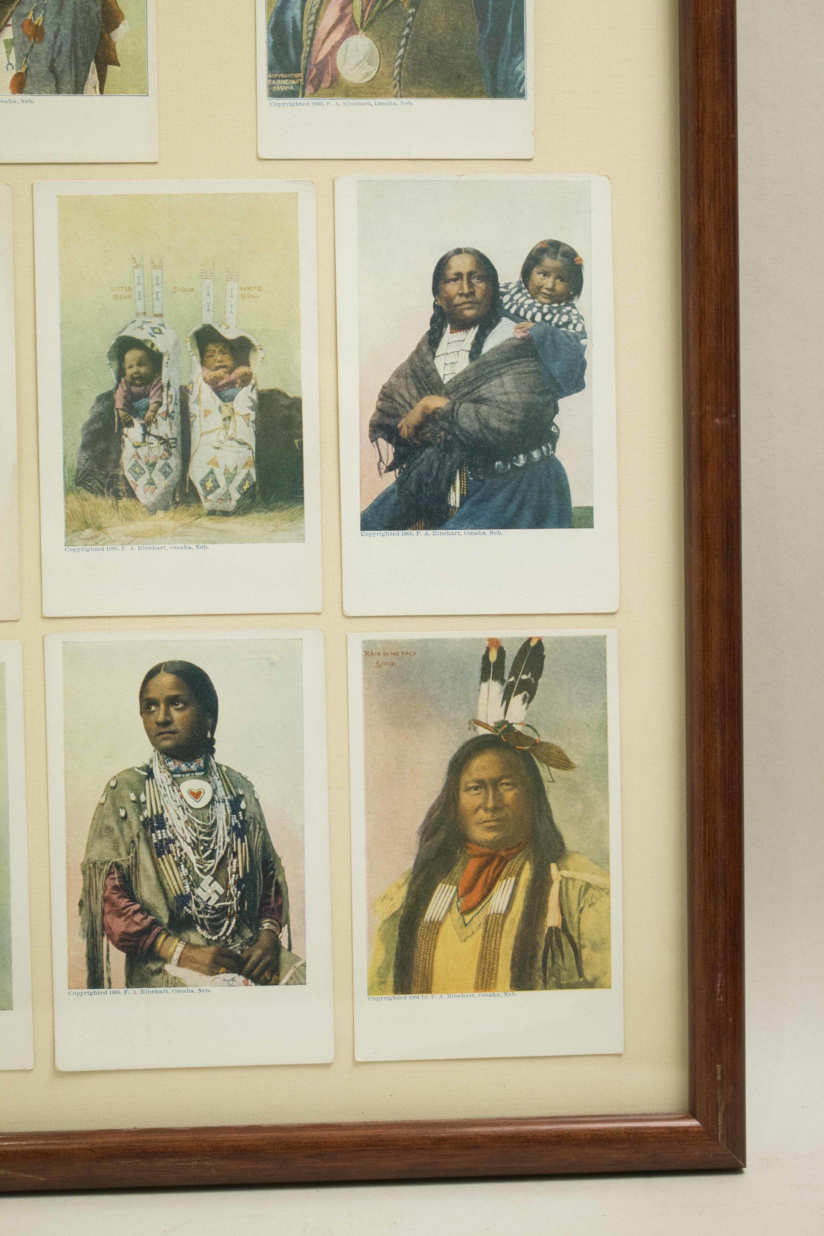 11 Framed Native American Postcards | Witherell's Auction House