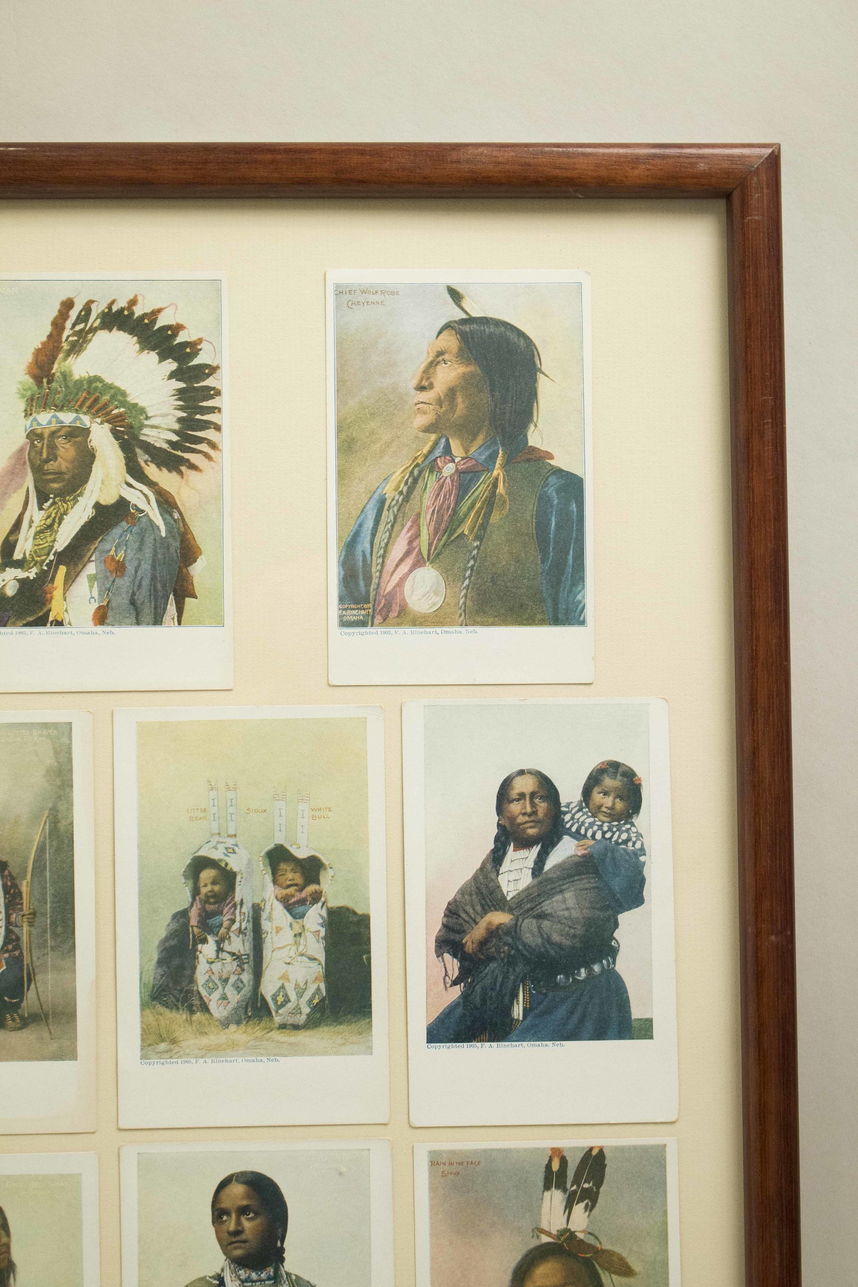 11 Framed Native American Postcards | Witherell's Auction House