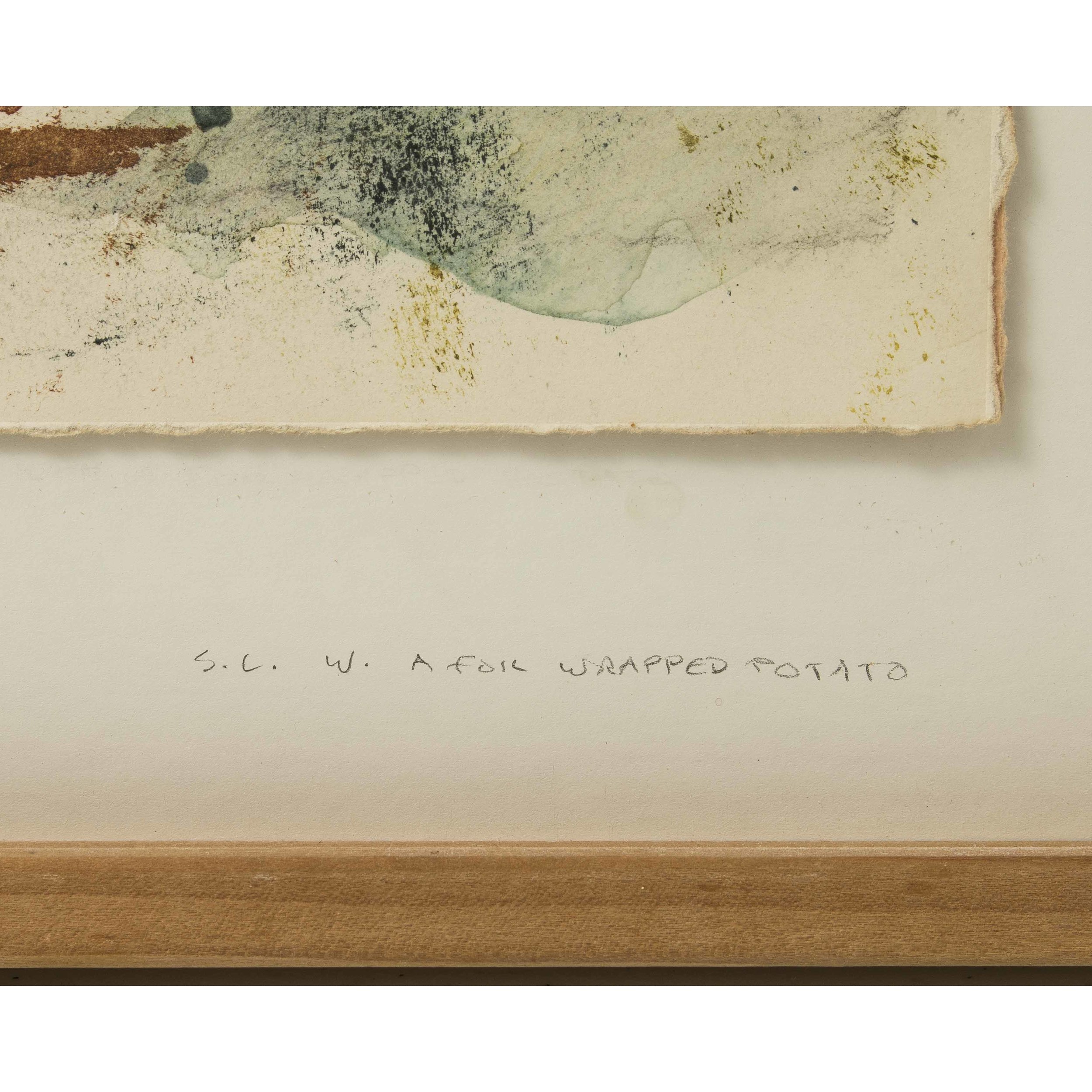 Jerald Silva (Sacramento, b. 1936) Watercolor "A Foil Wrapped Potato ...
