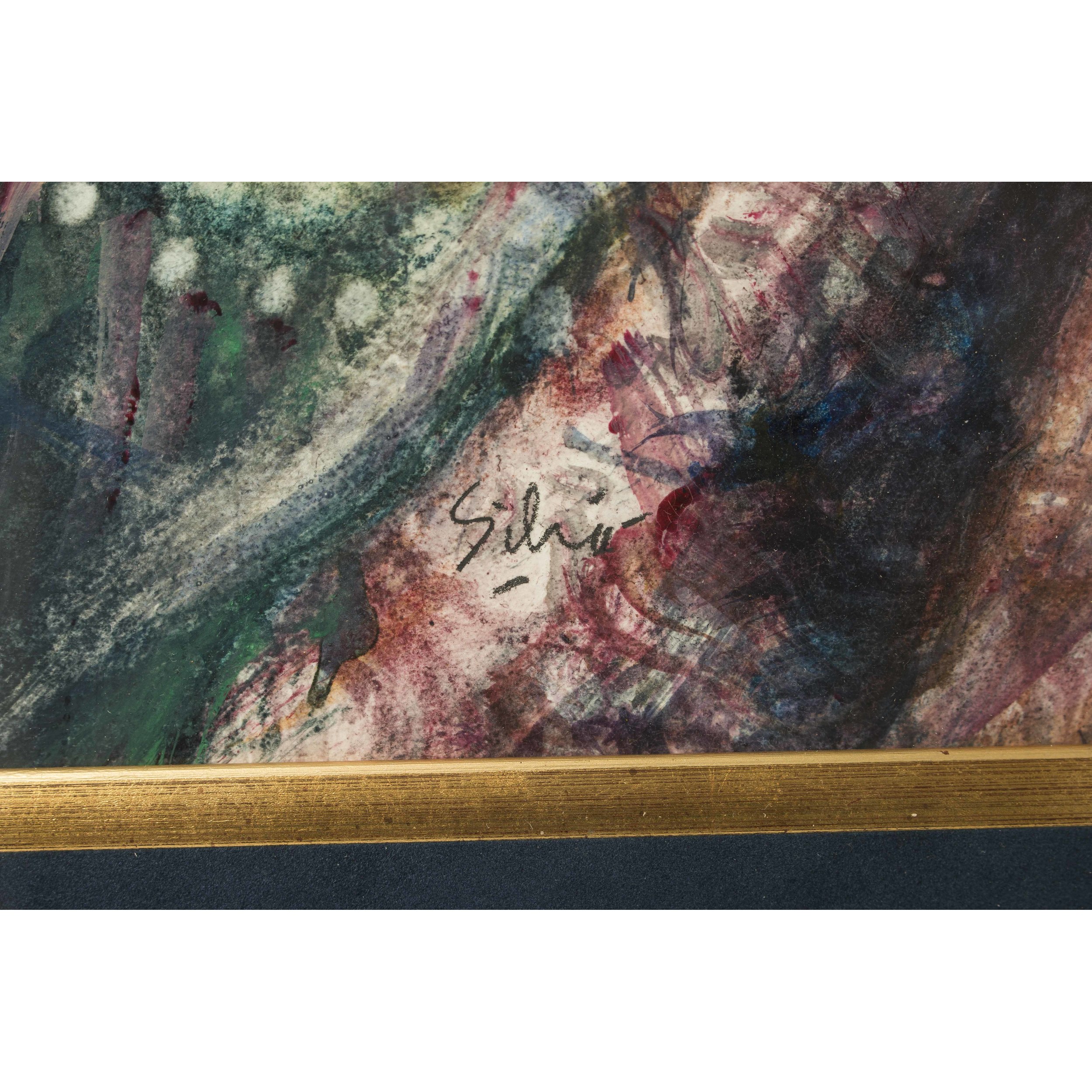 Jerald Silva (Sacramento, b. 1936) Watercolor "Aida" | Witherell's ...