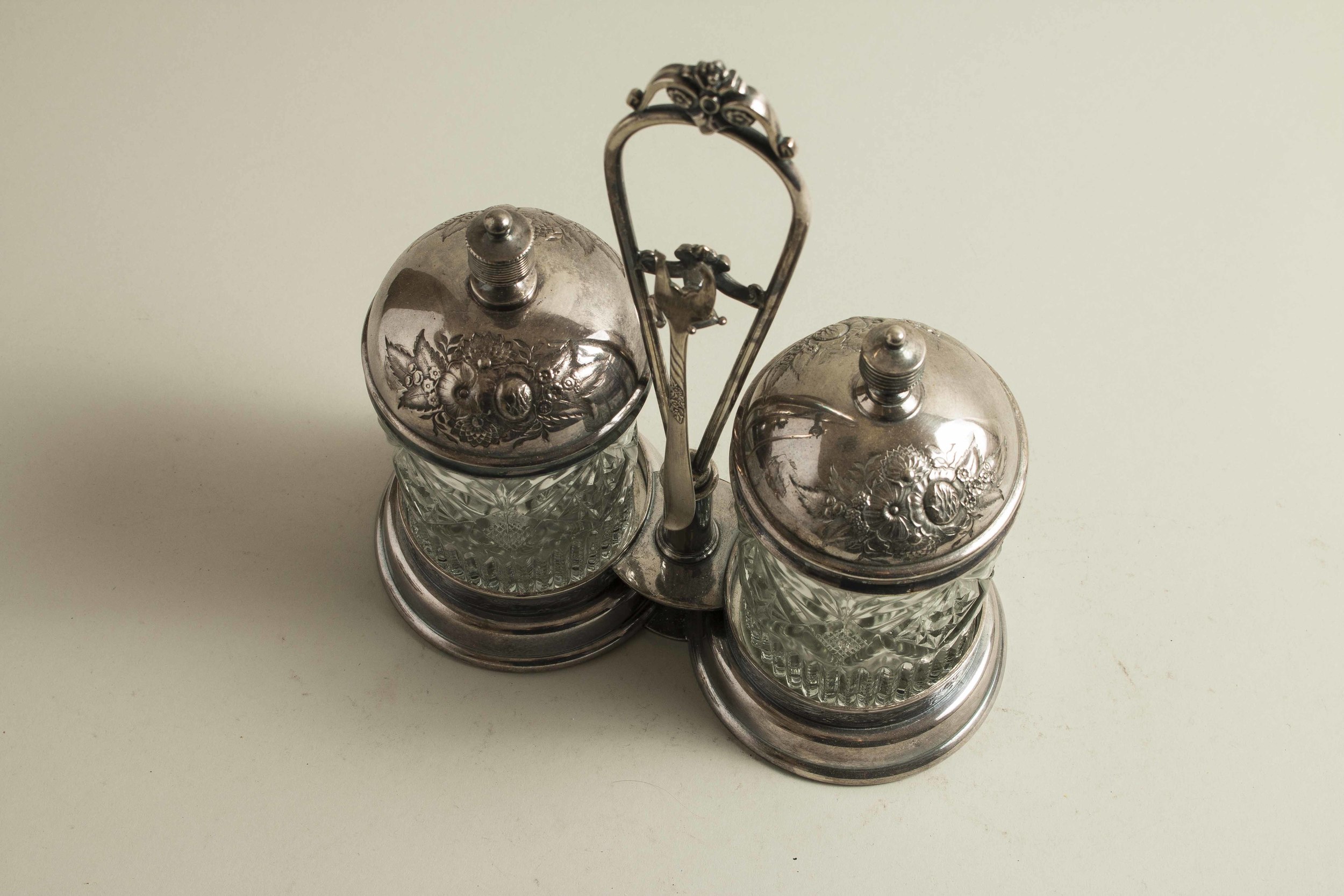 Double Pickle Castor Set | Witherell's Auction House