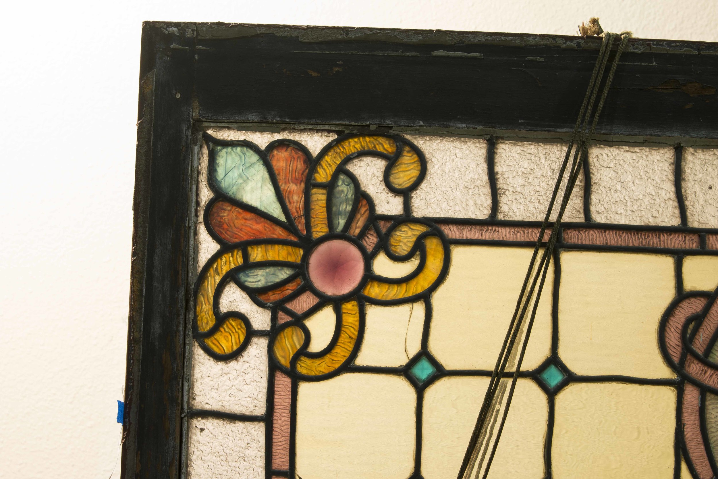 American Concave Stained Glass Window | Witherell's Auction House
