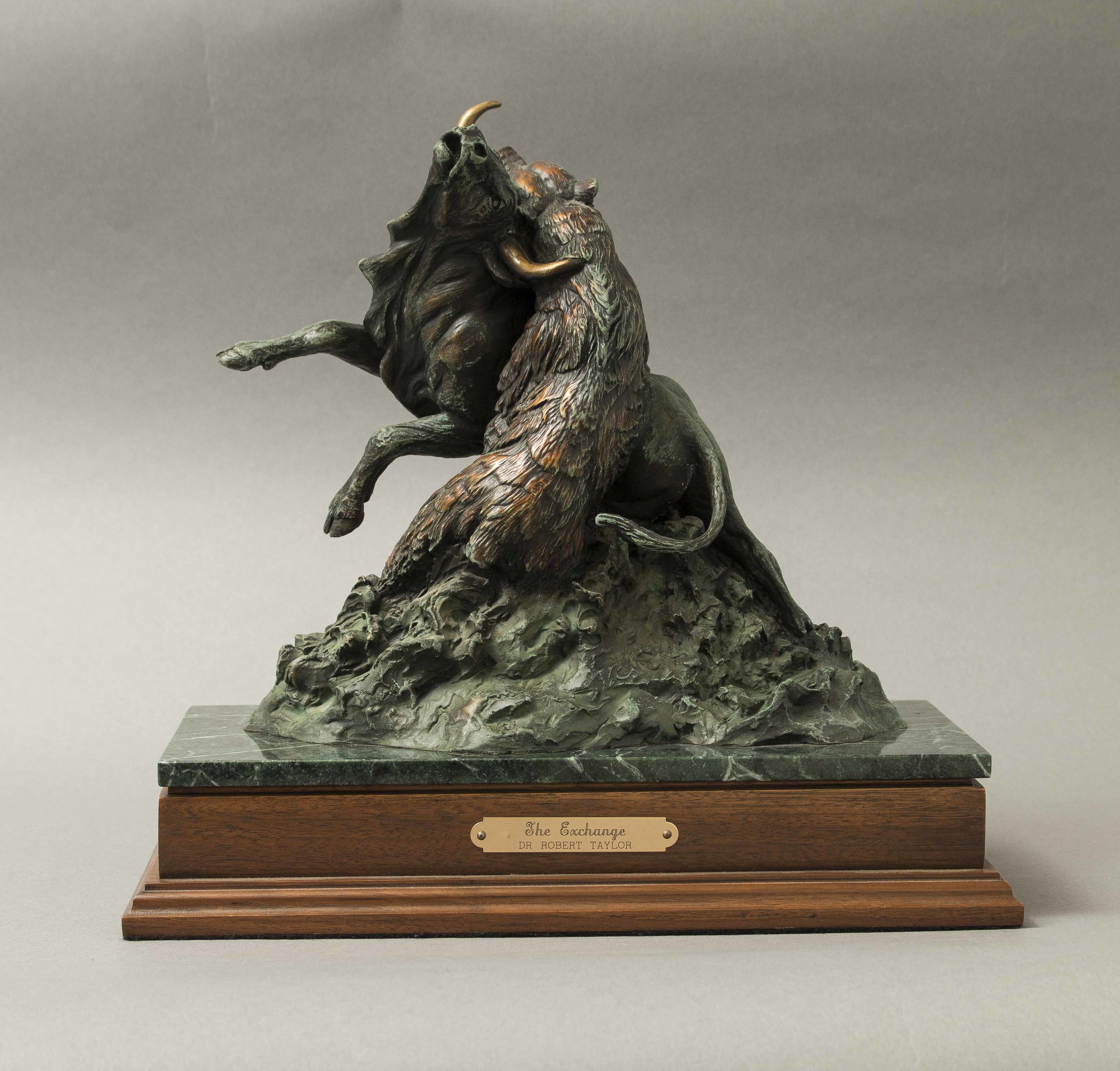 Robert Taylor (20th c) Bronze "The Exchange" | Witherell's Auction House