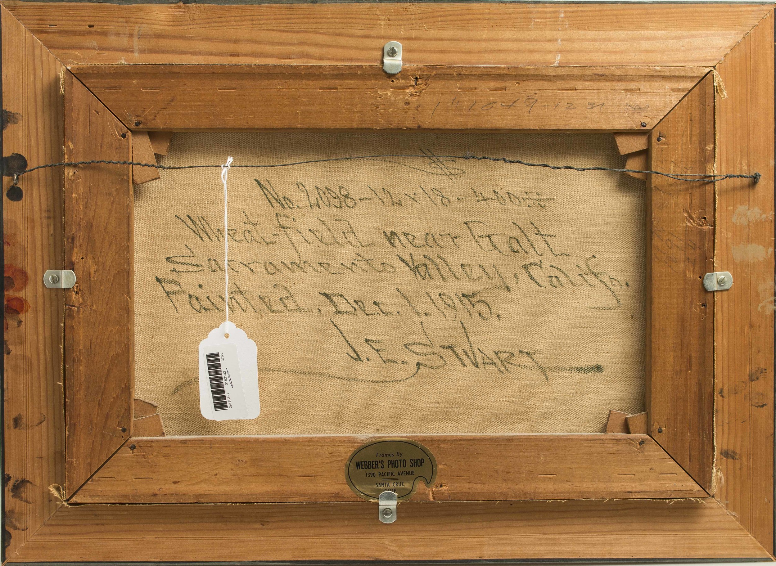 J.E. Stuart Landscape Painting, "Near Galt" | Witherell's Auction House