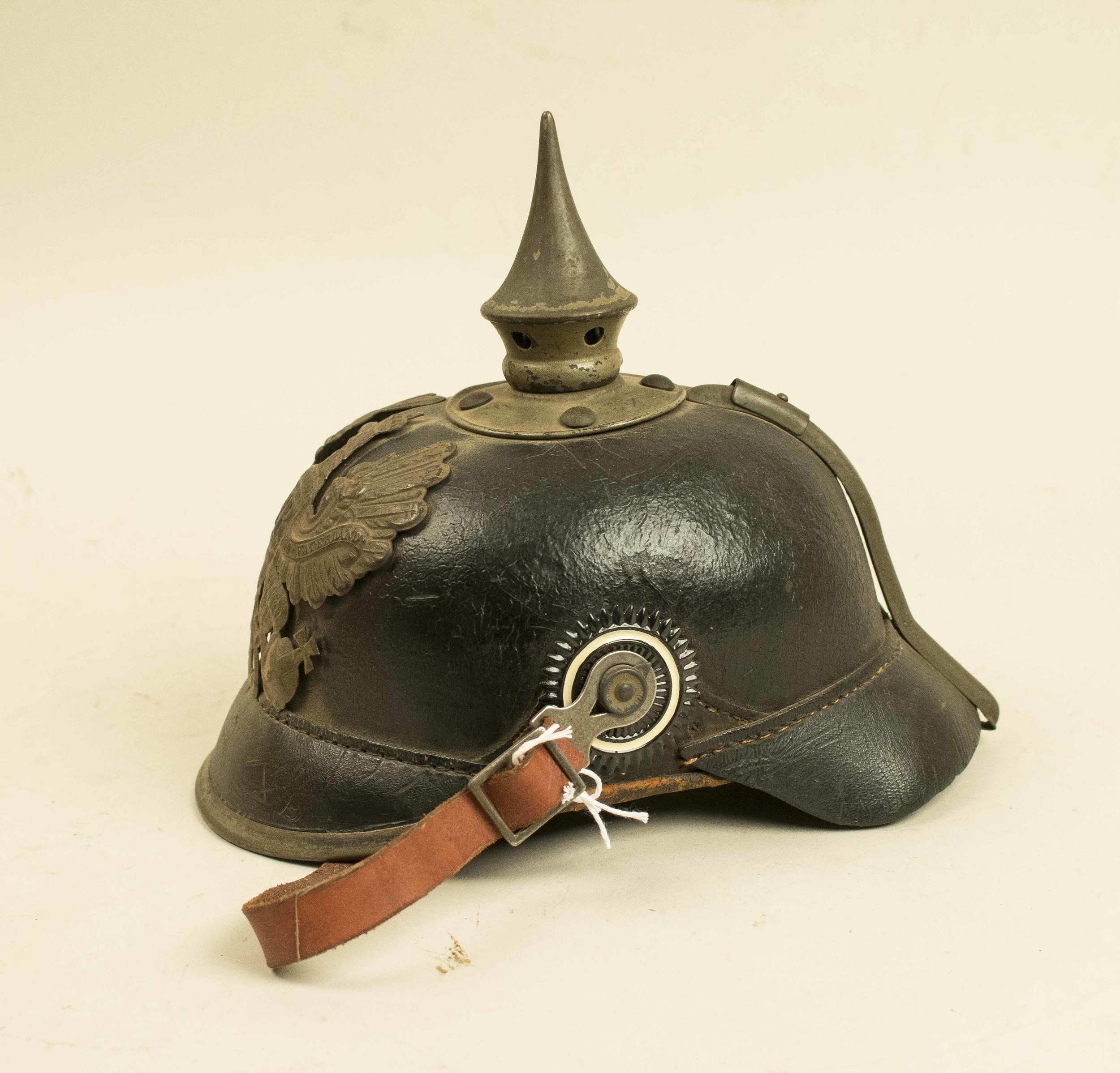 Prussian brass mounted spiked helmet | Witherell's Auction House