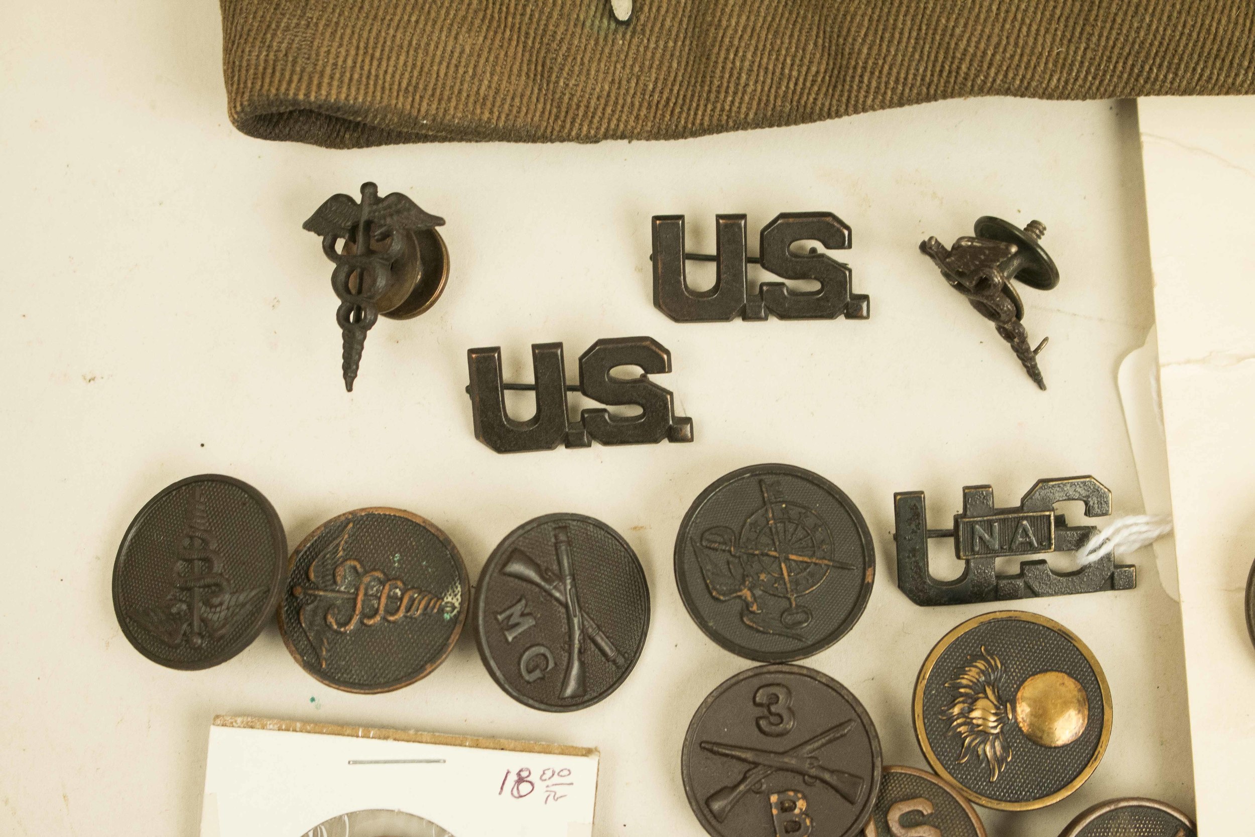 US WWI Collars, Hat, Badges and Insignia | Witherell's Auction House