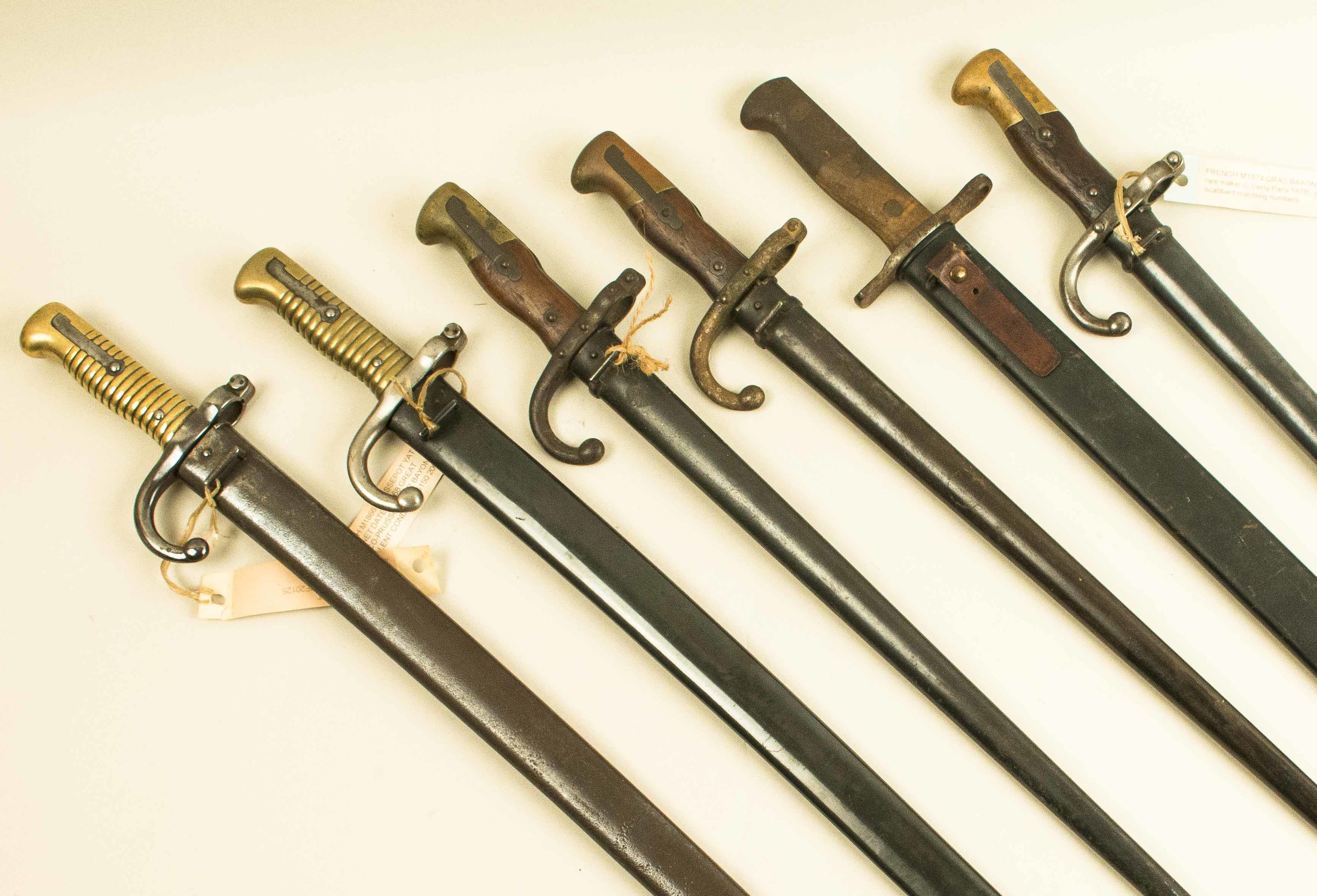 6 Excellent European Saber Bayonets | Witherell's Auction House