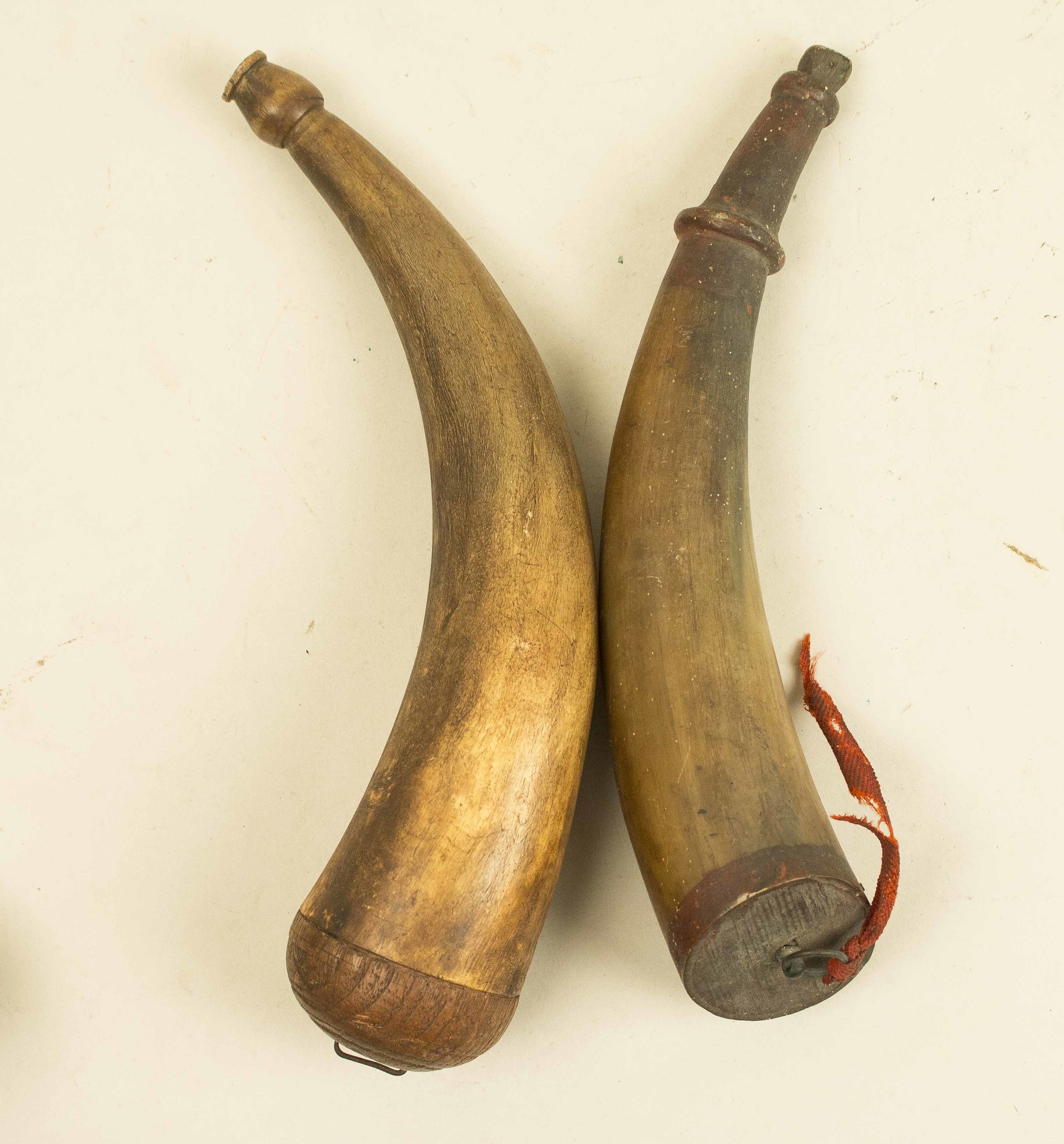 8 Older Powder Horns | Witherell's Auction House