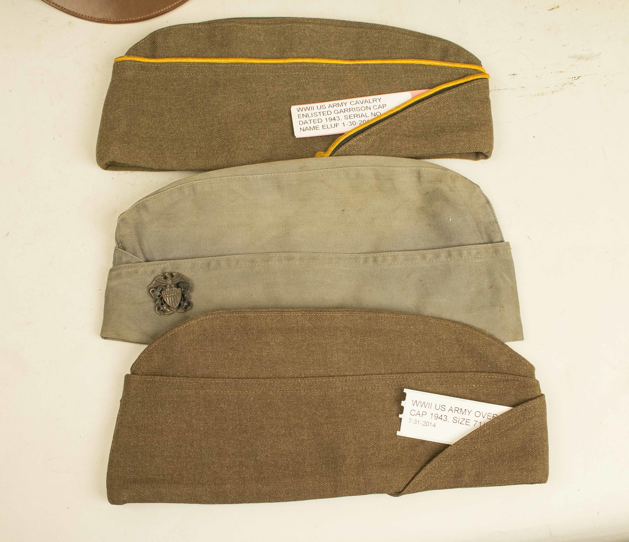 US WWII Officers' Hats, Flight Helmet, WWI and WWII Patches | Witherell ...
