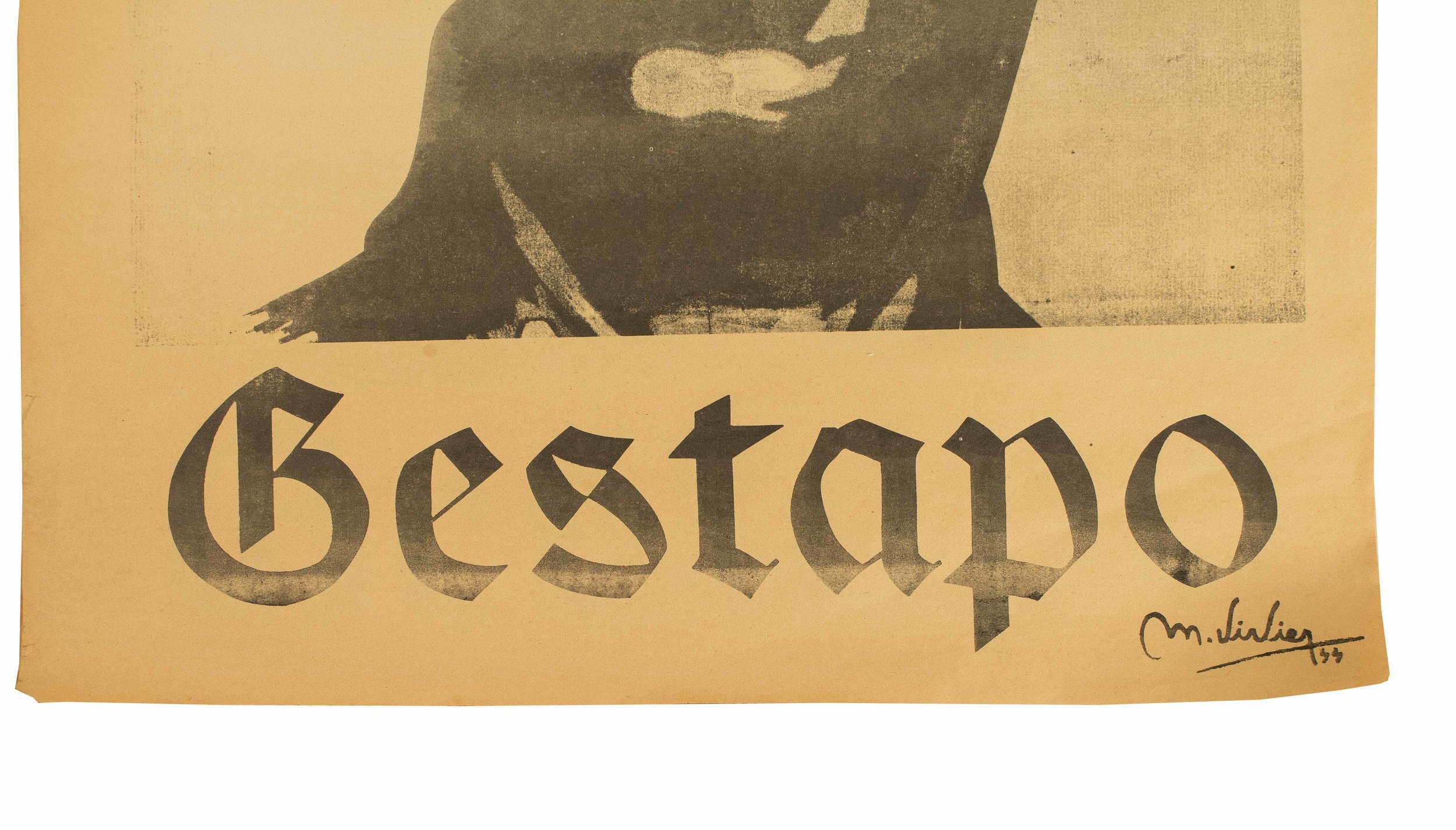 A Gestapo Poster | Witherell's Auction House