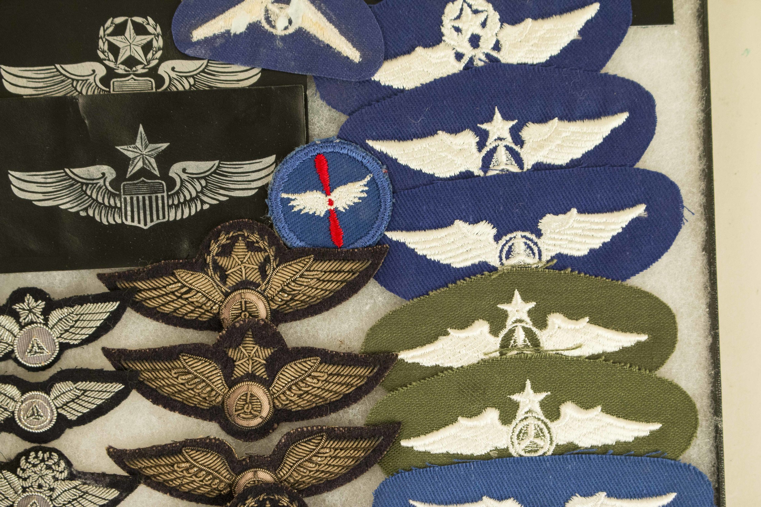 Civil Air Patrol Wing and Badge Collection, some sterling, plus USAAC ...