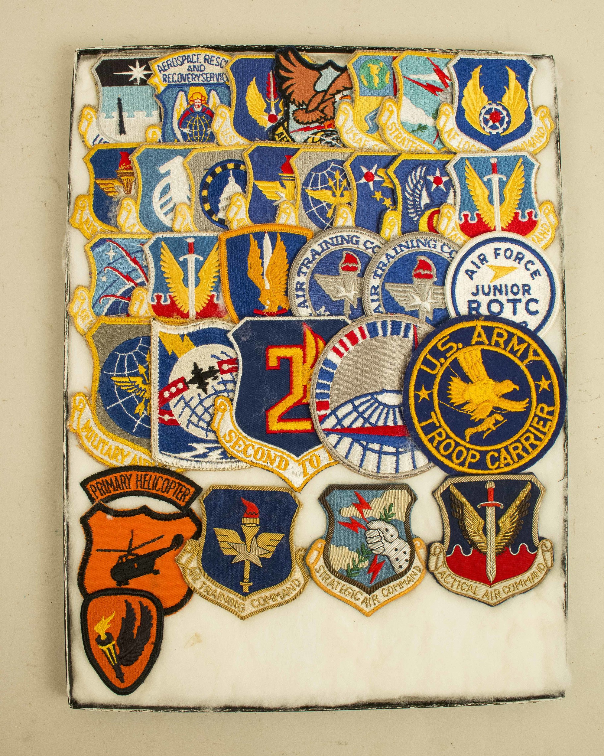USAAC & USAF Patches, Badges, and Insignia in 5 Frames | Witherell's ...