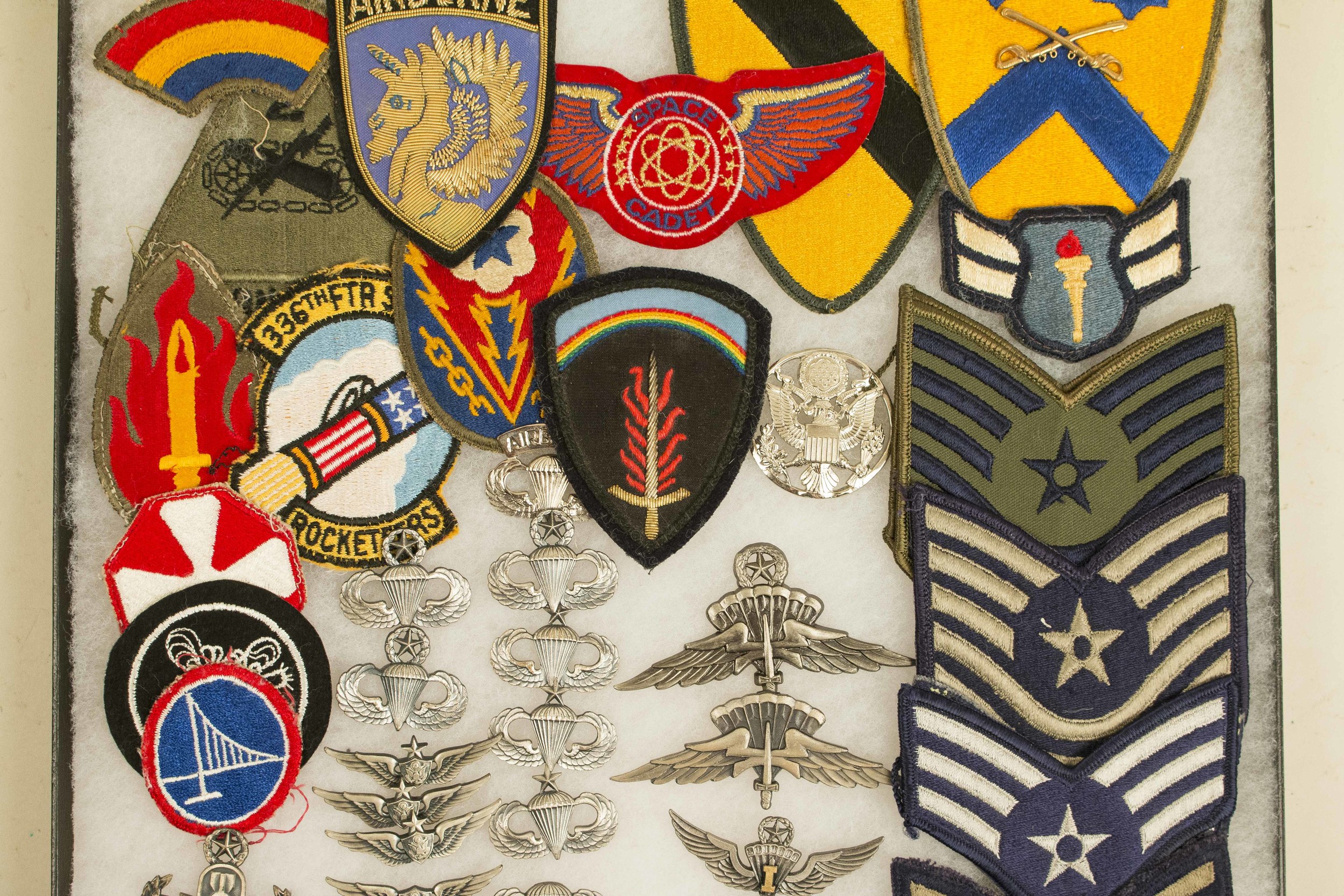 USAAC & USAF Patches, Badges, and Insignia in 5 Frames | Witherell's ...