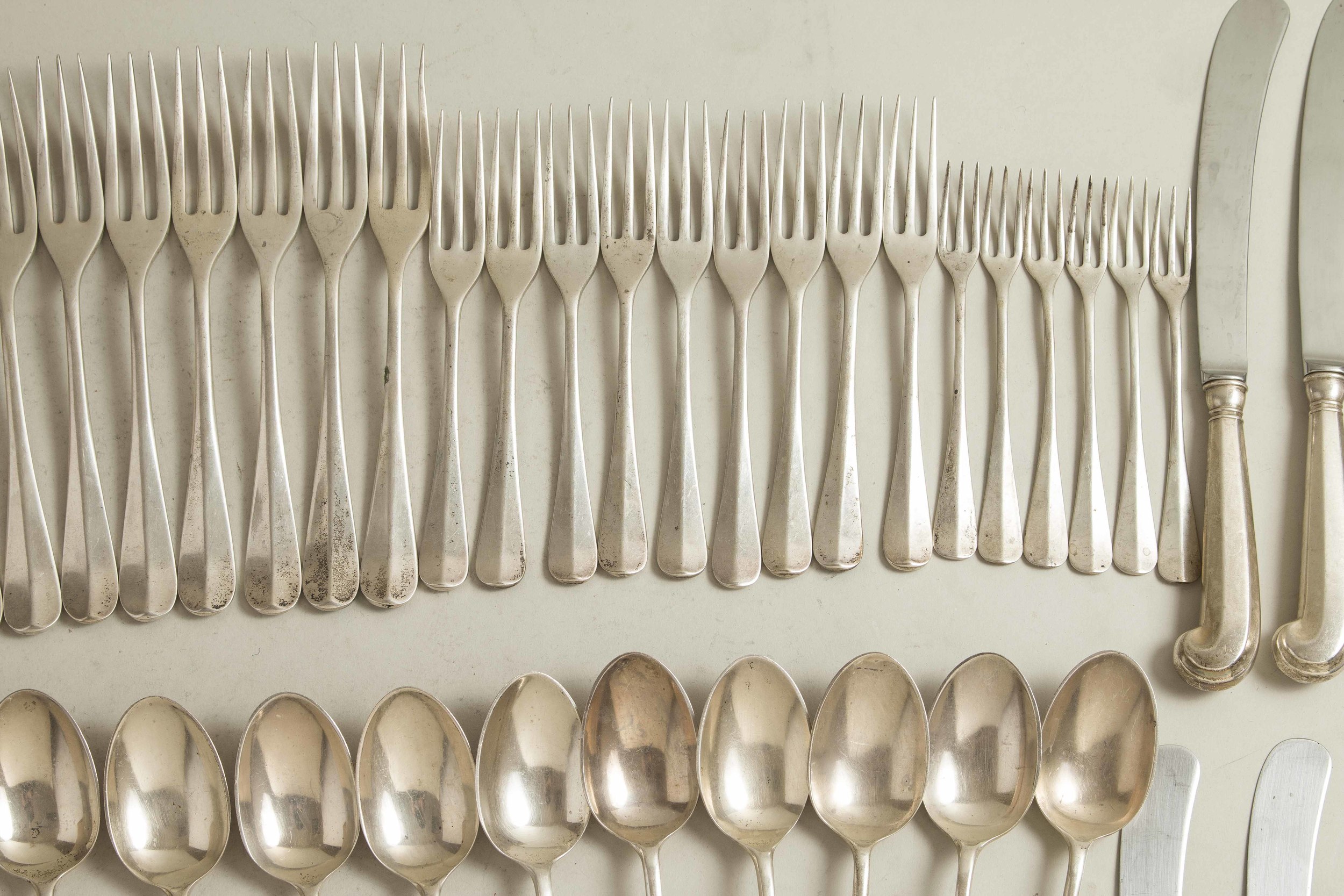 Williamsburg Restoration Sterling Silver Flatware | Witherell's Auction ...
