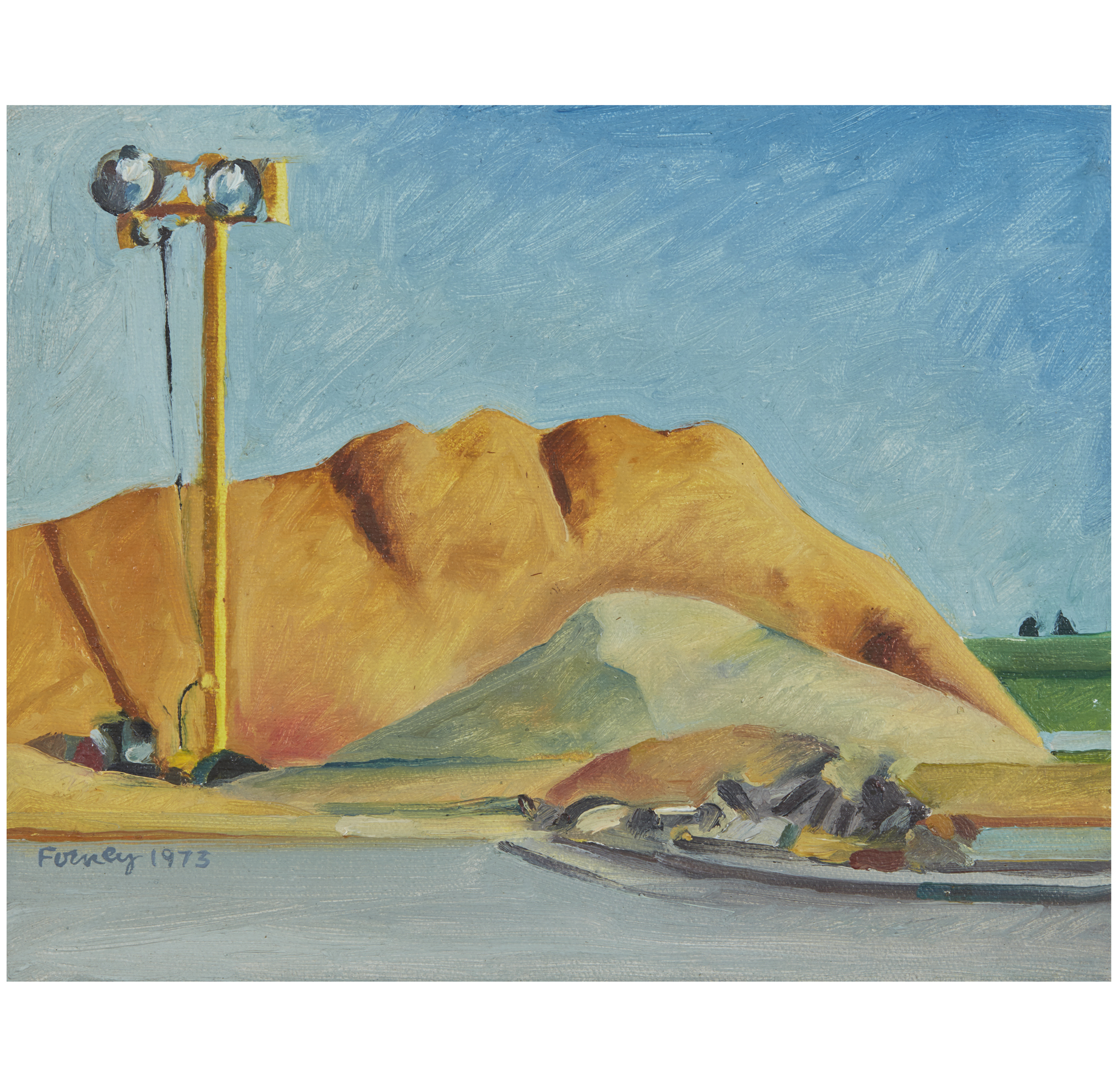 Darrell Forney (1933-2001) Painting, "Sawdust Mound", 1973 | Witherell ...