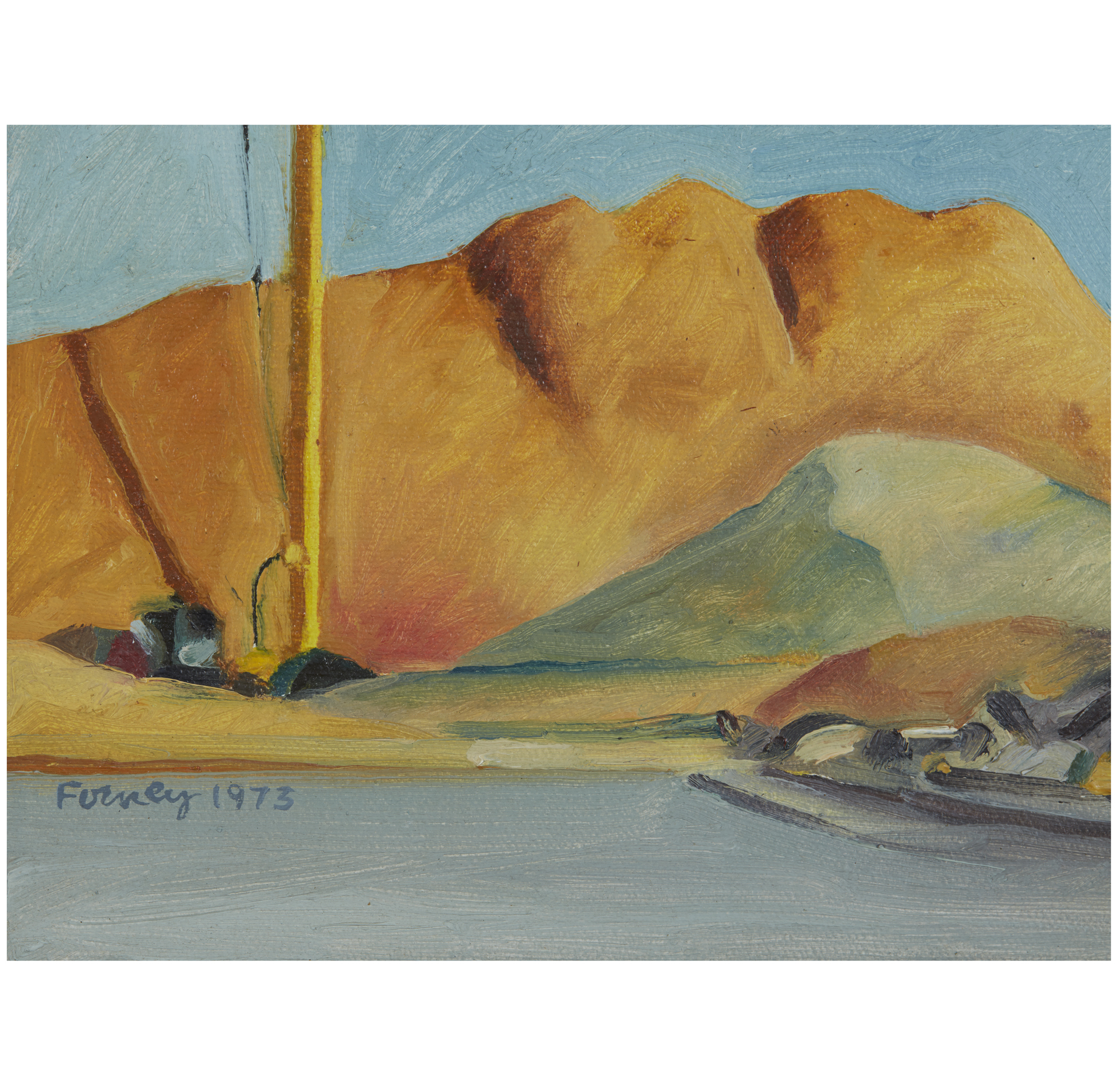 Darrell Forney (1933-2001) Painting, "Sawdust Mound", 1973 | Witherell ...