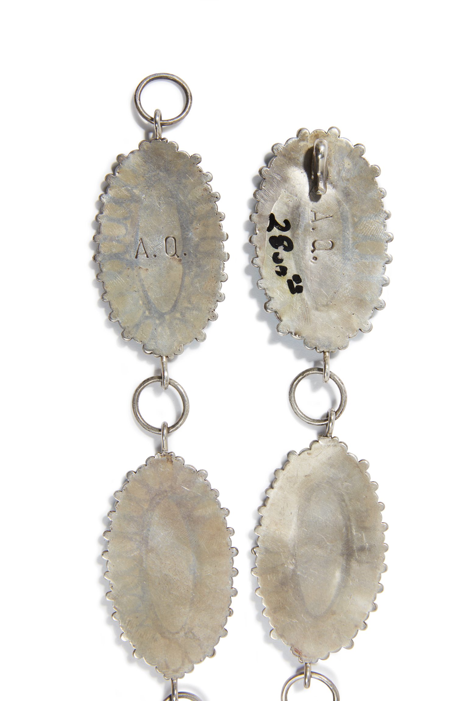 Alice Quam (Zuni) Silver Turquoise Belt and Ring | Witherell's Auction ...